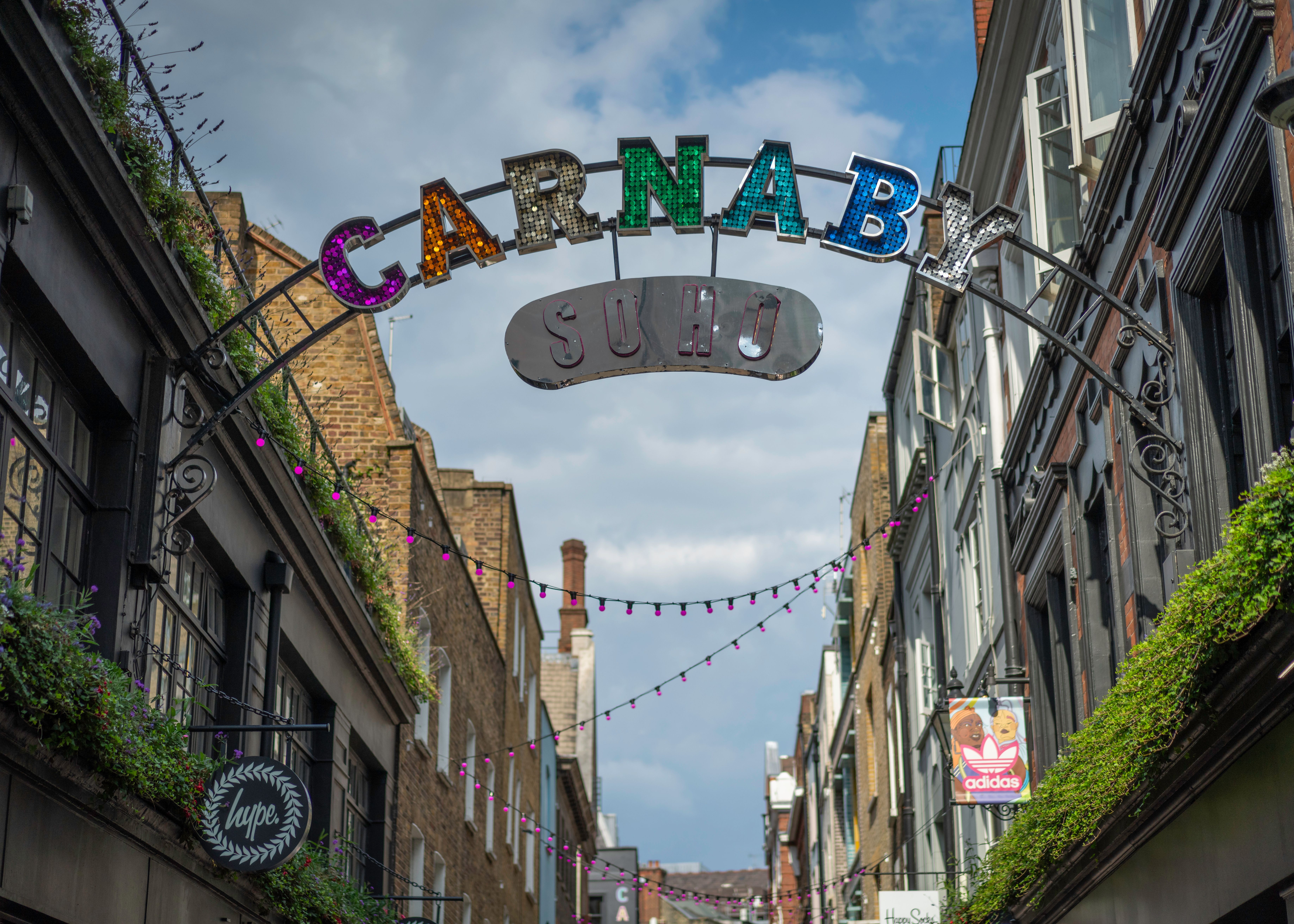 Sign over the Carnaby Street, London, England, United Kingdom · Free ...
