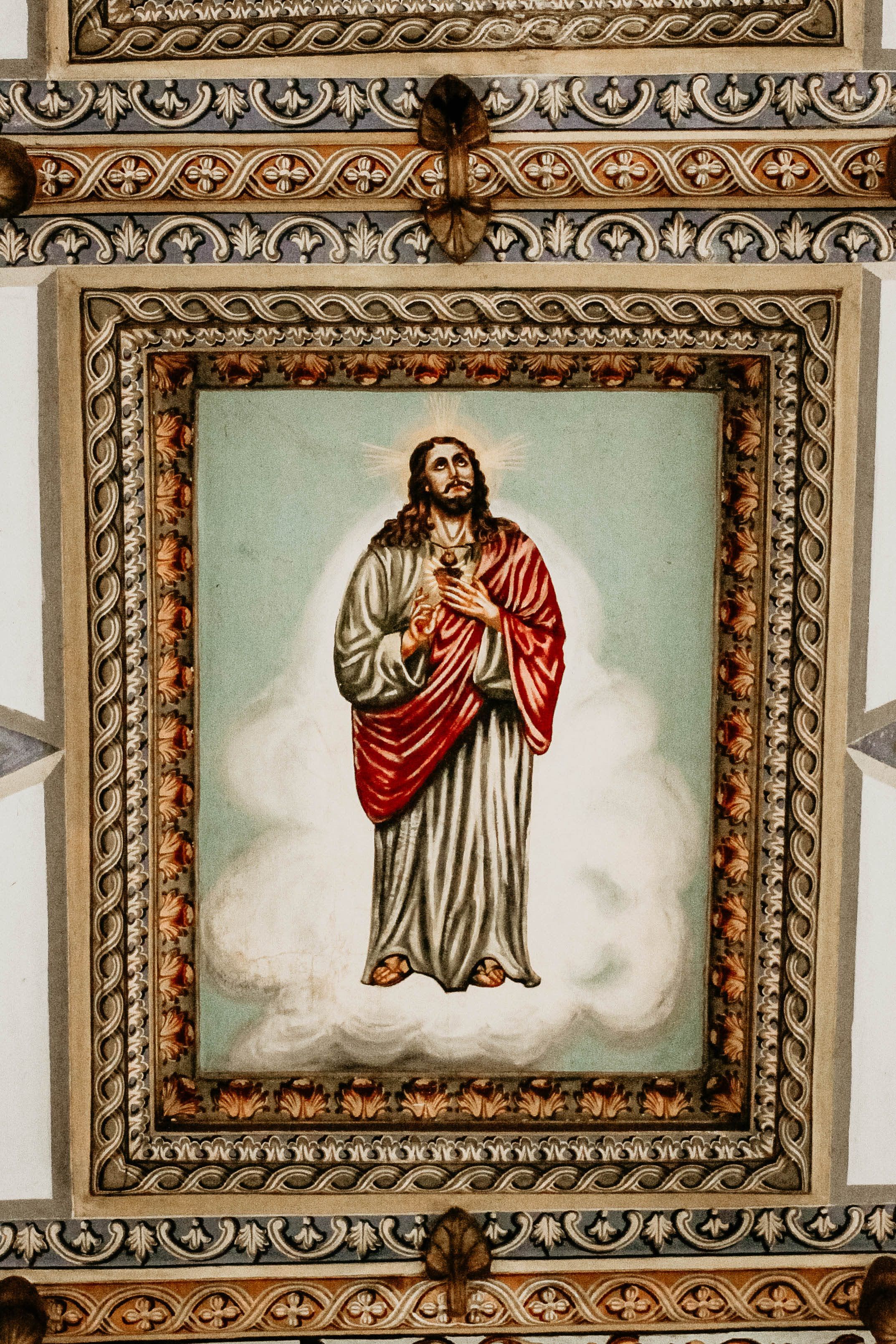Painting of Jesus Christ Looking Up · Free Stock Photo