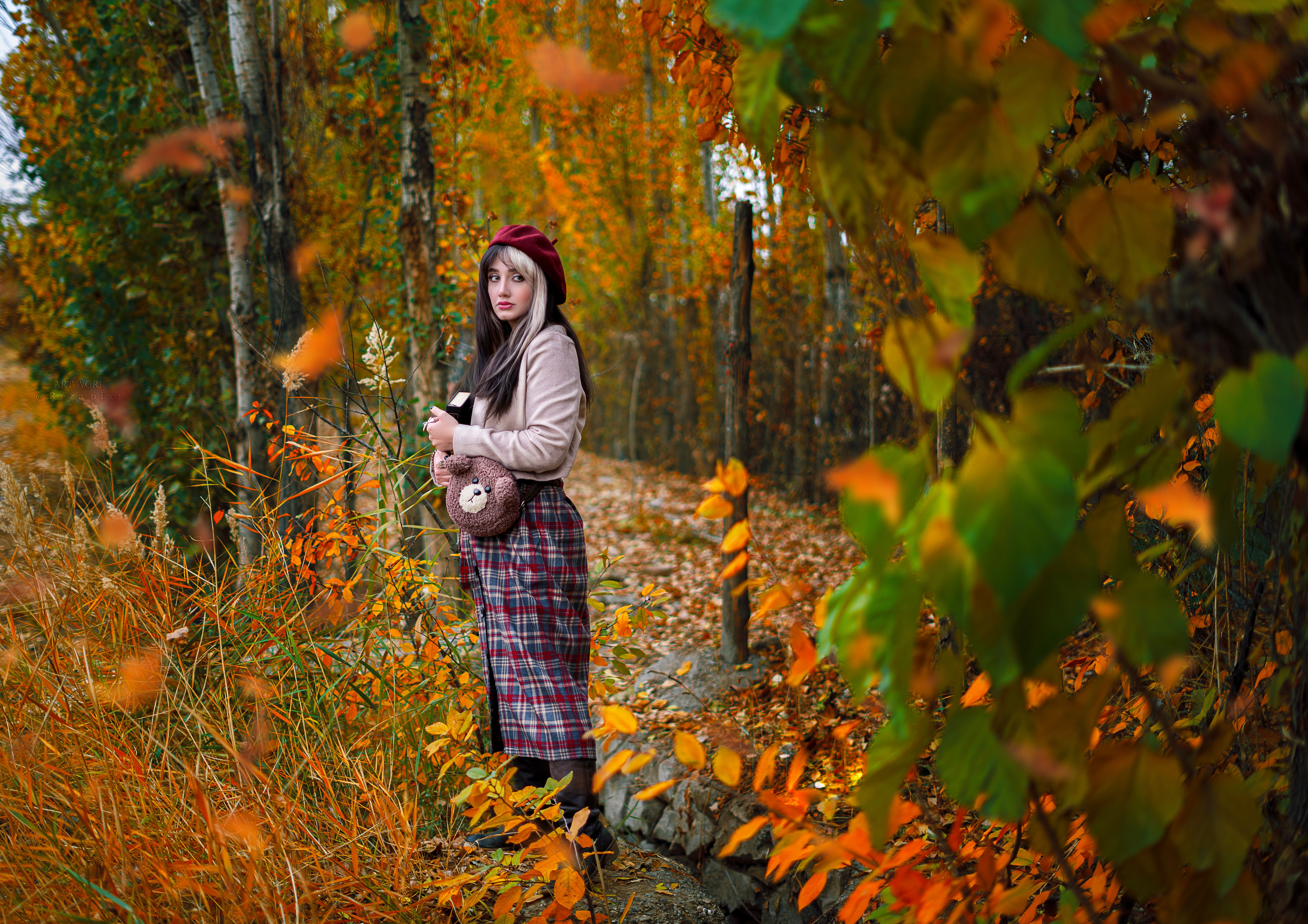 Model in Forest in Autumn · Free Stock Photo