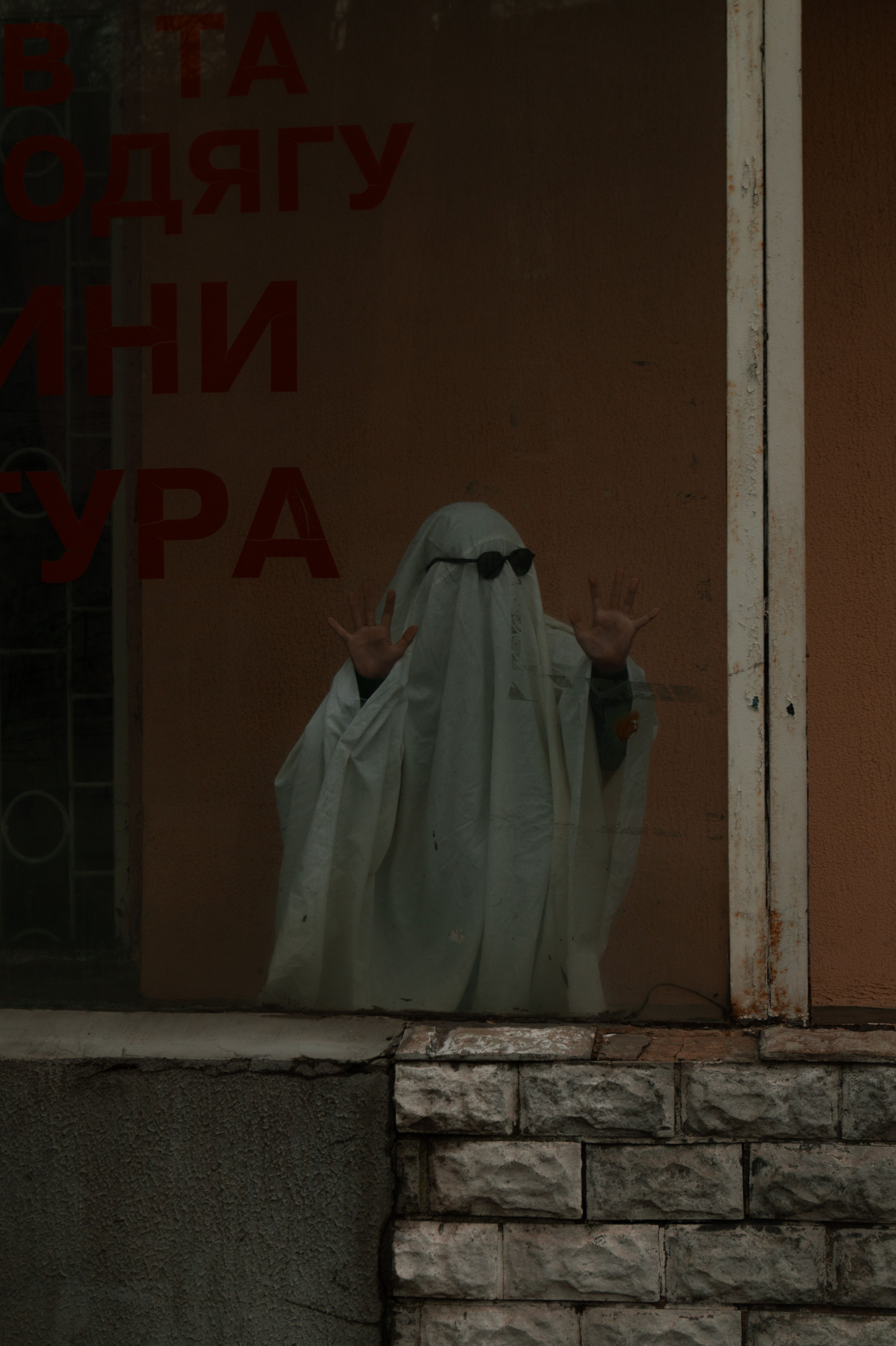 Man Wearing Ghost Costume on a Street · Free Stock Photo