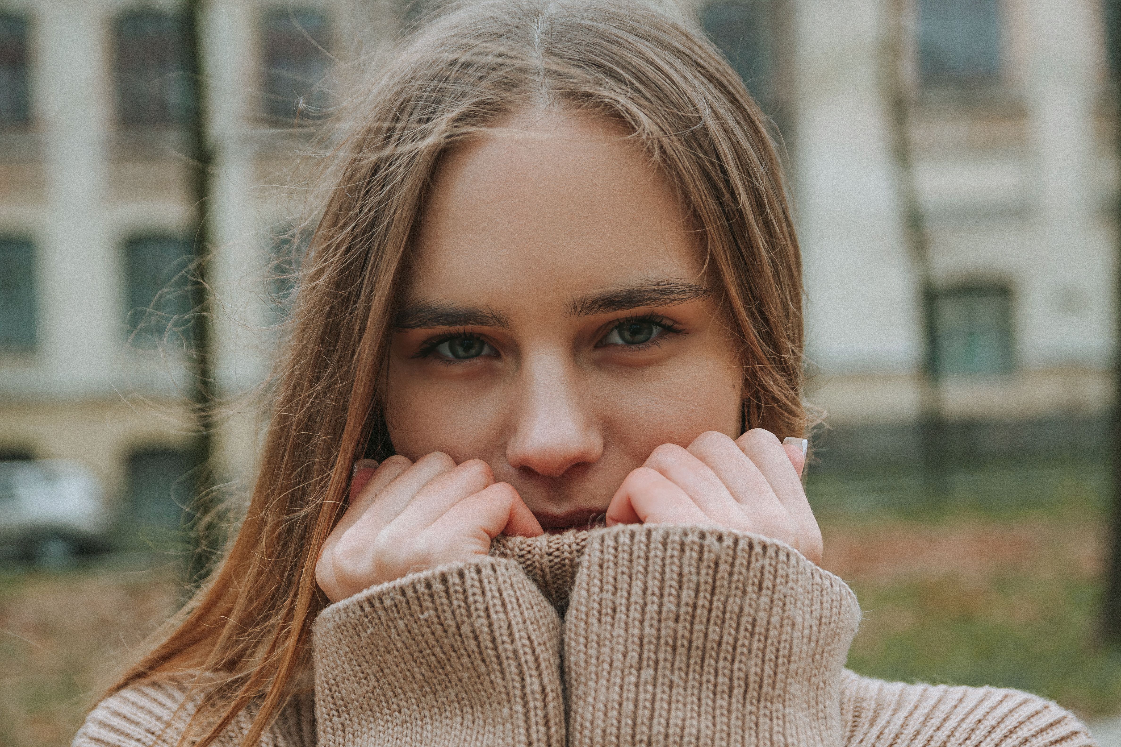 Young Model in Turtleneck Sweater · Free Stock Photo