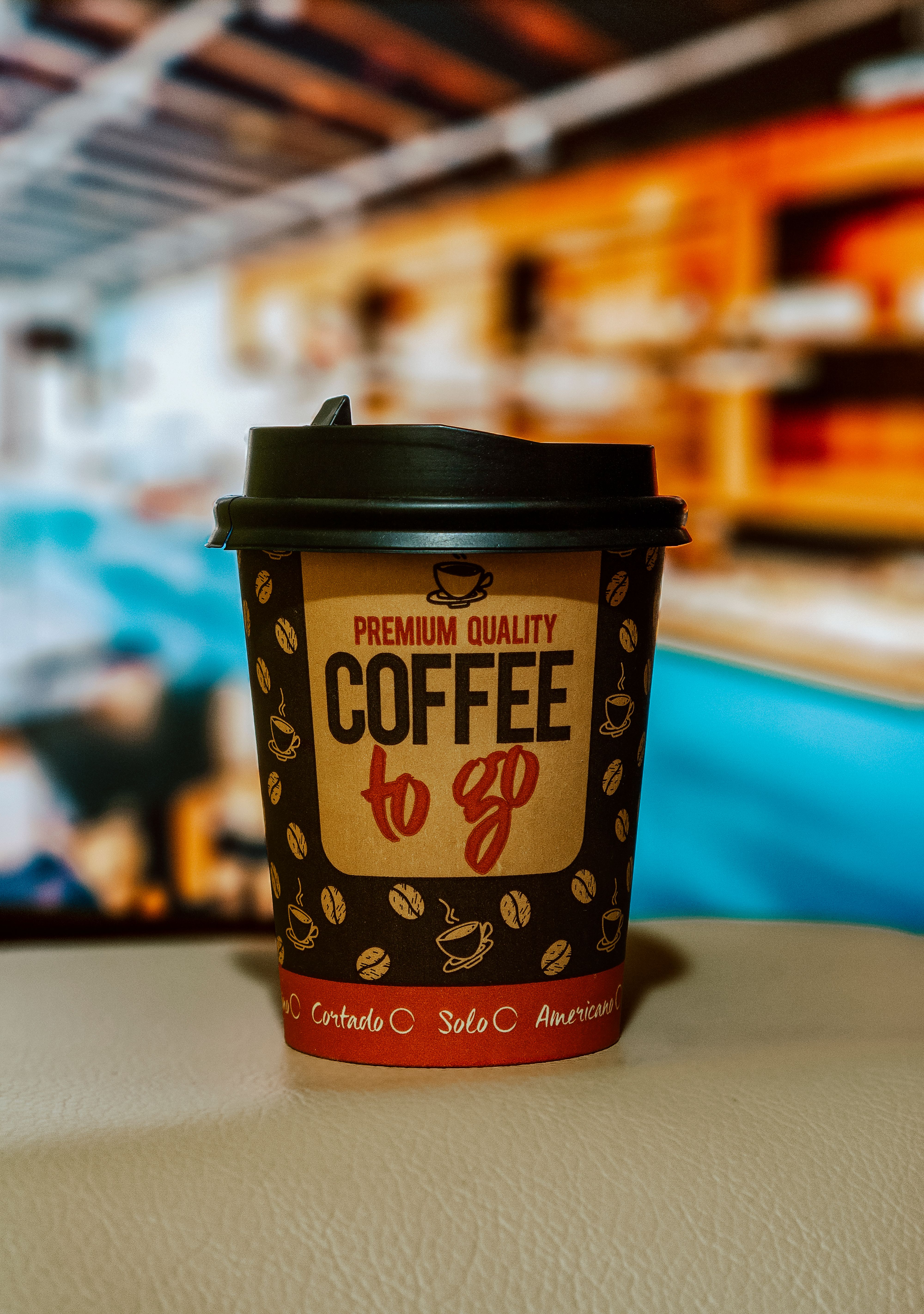Coffee in Paper Cup with Plastic Lid · Free Stock Photo