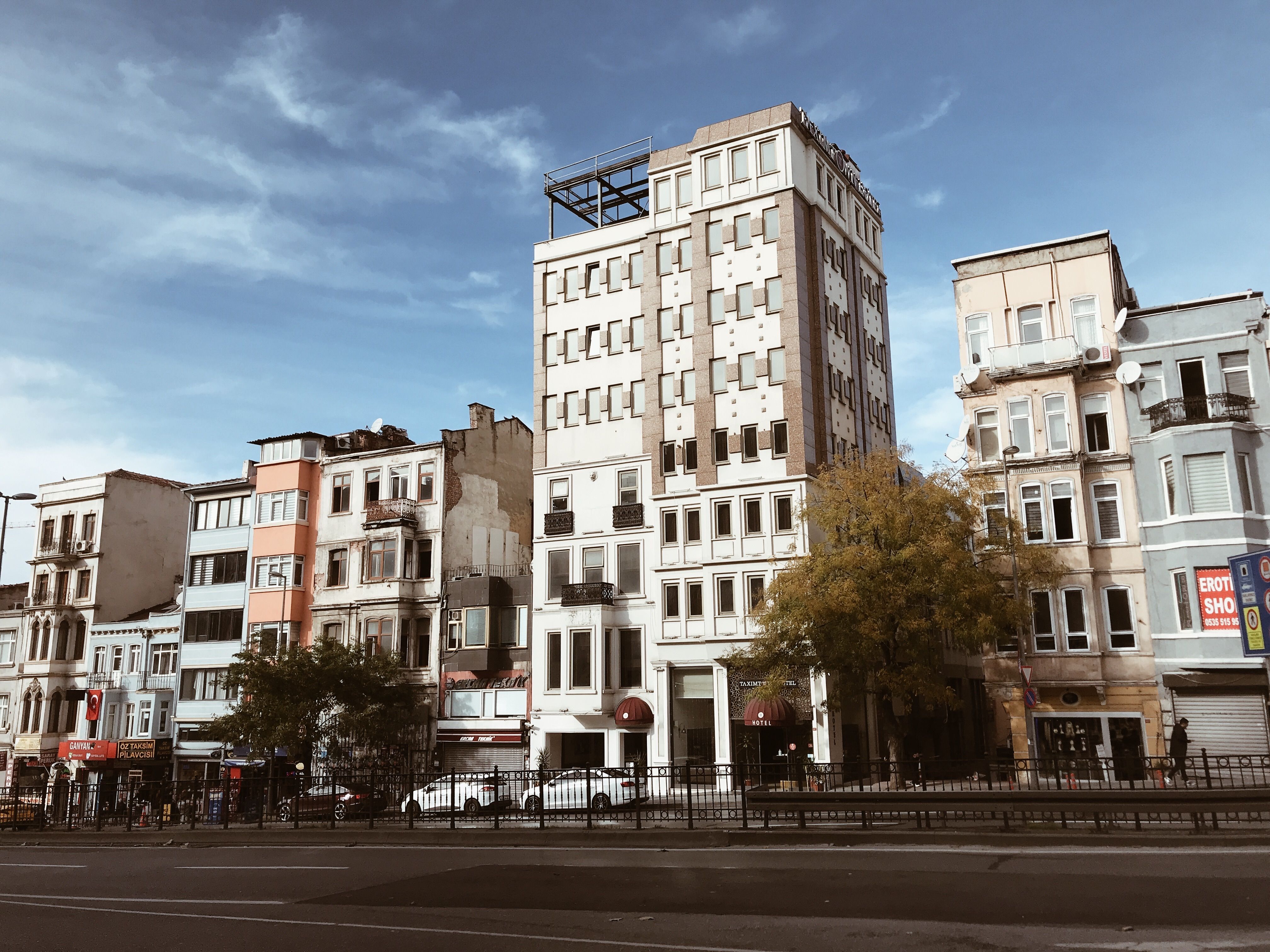 Urban Residential Buildings along Street · Free Stock Photo