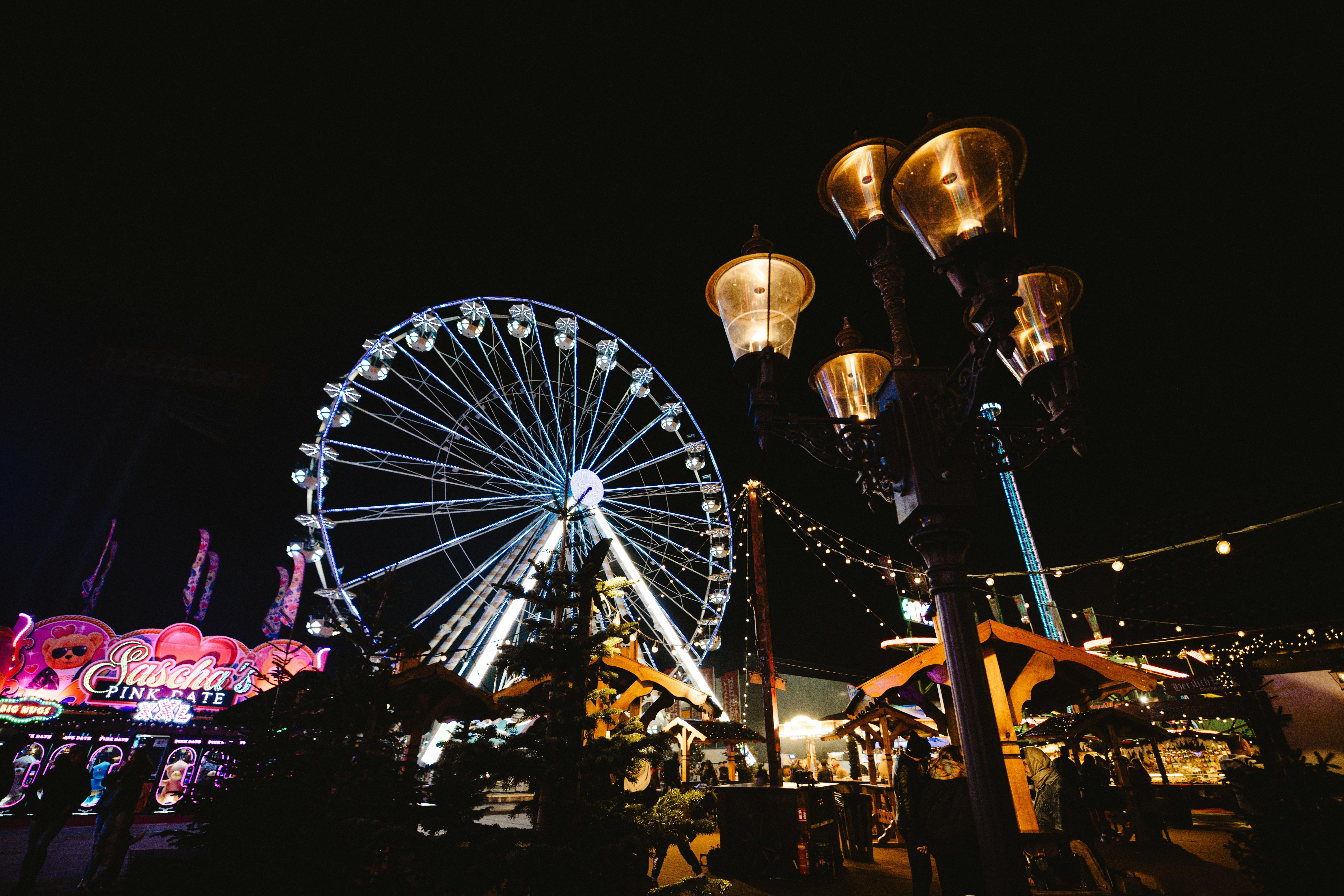 Carnival illuminated at Night · Free Stock Photo