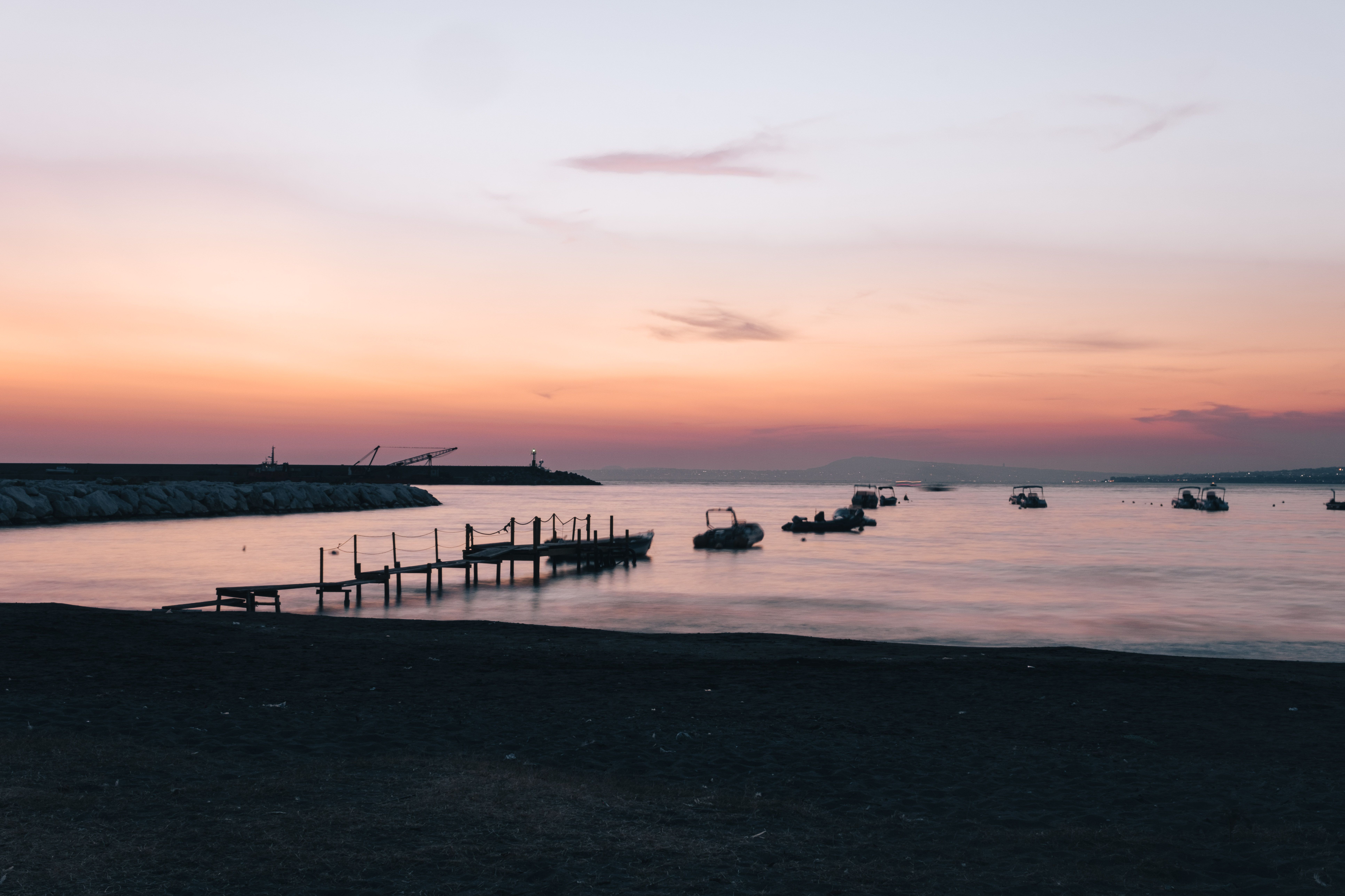 View of a Sea at Dusk · Free Stock Photo
