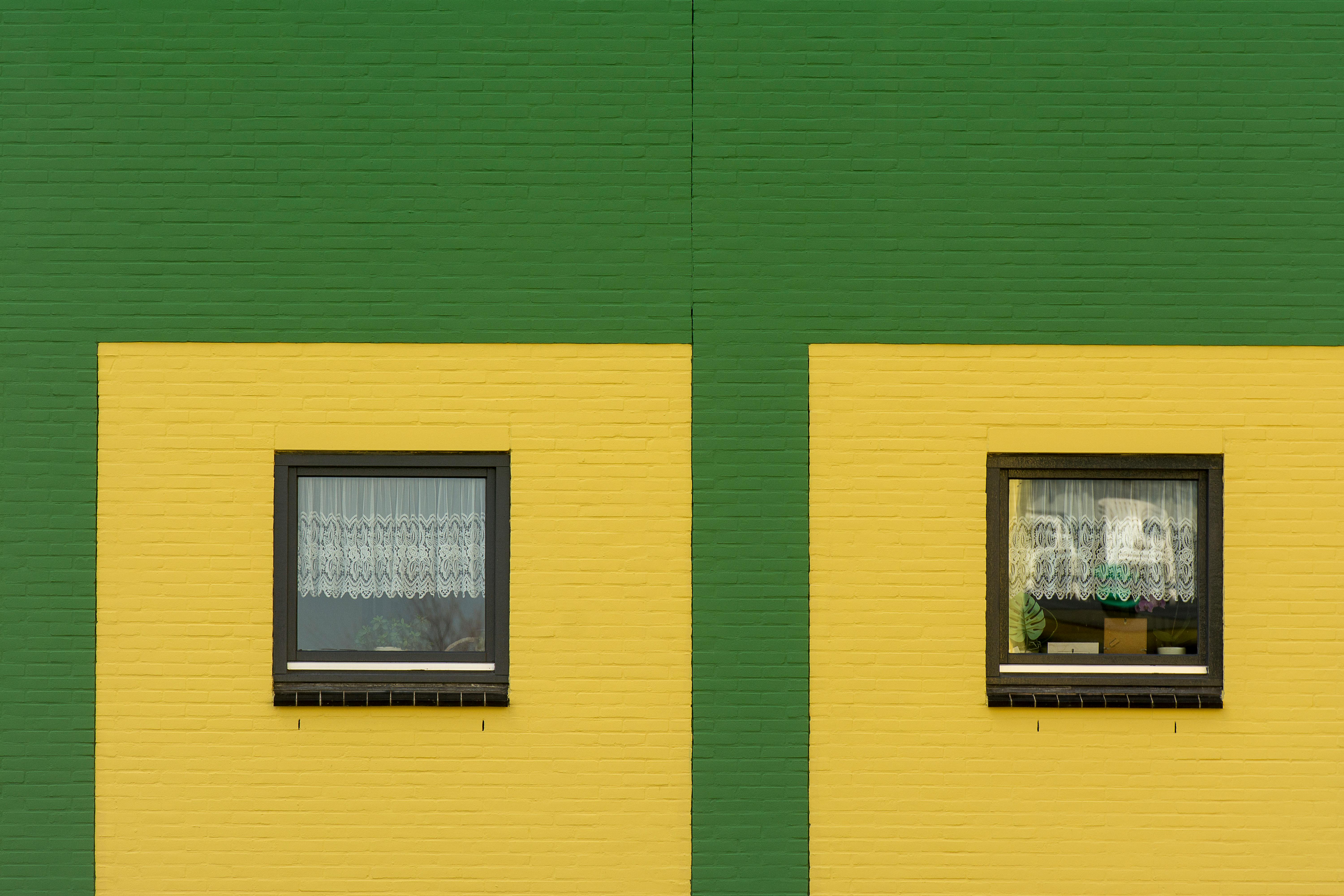 A Wall and Two Windows · Free Stock Photo
