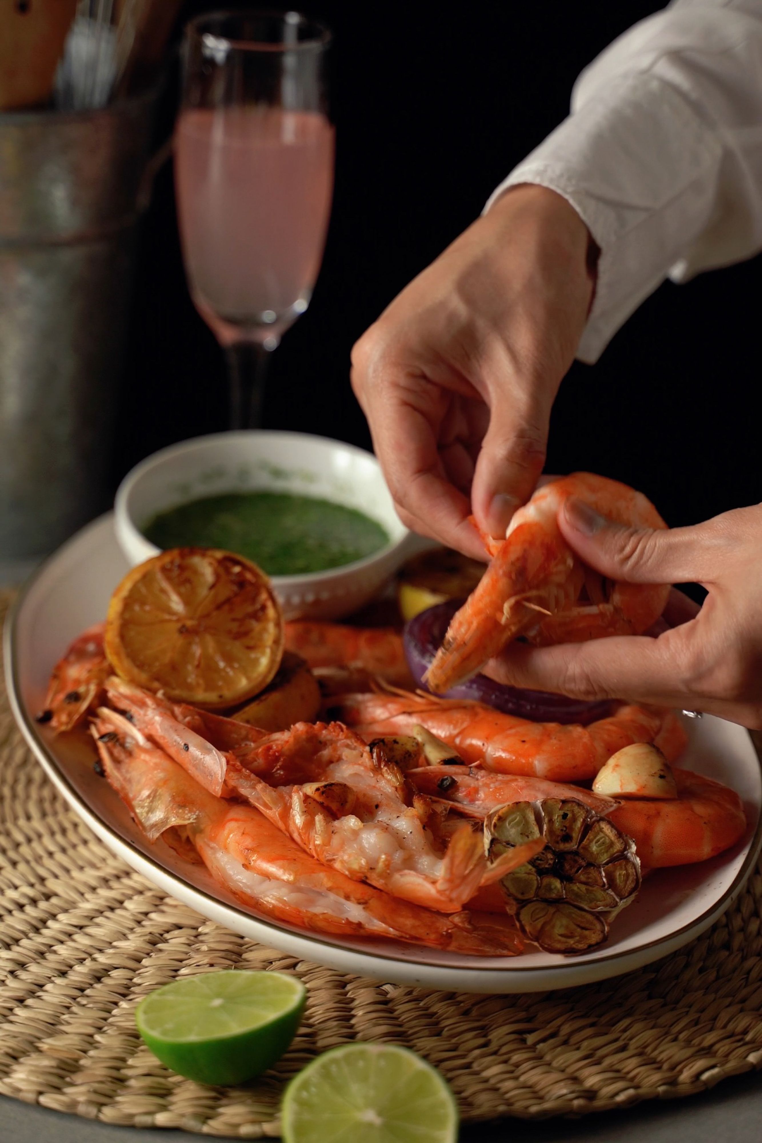 Cook Preparing Prawn Dish · Free Stock Photo