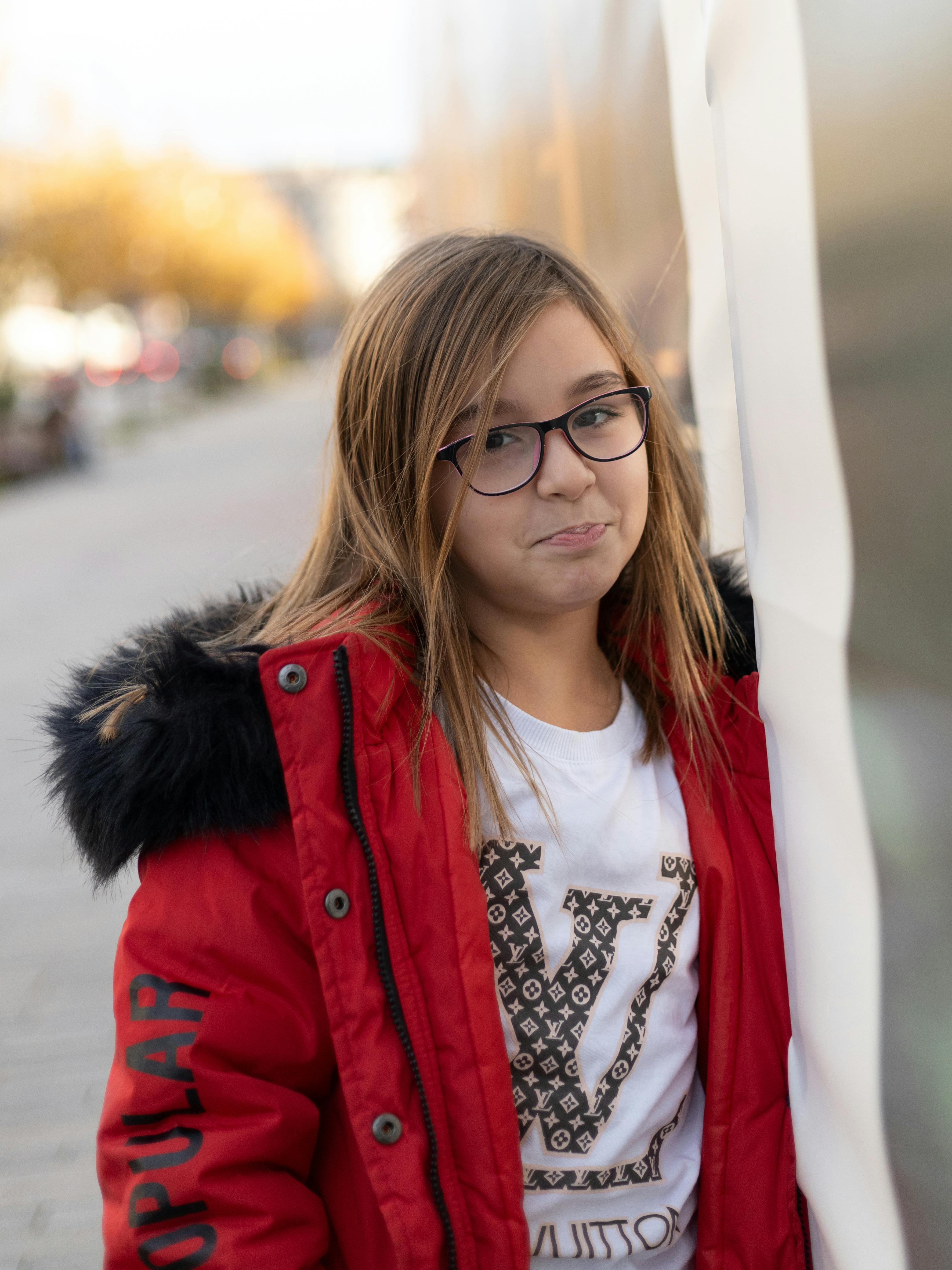 Girl in Red Jacket · Free Stock Photo