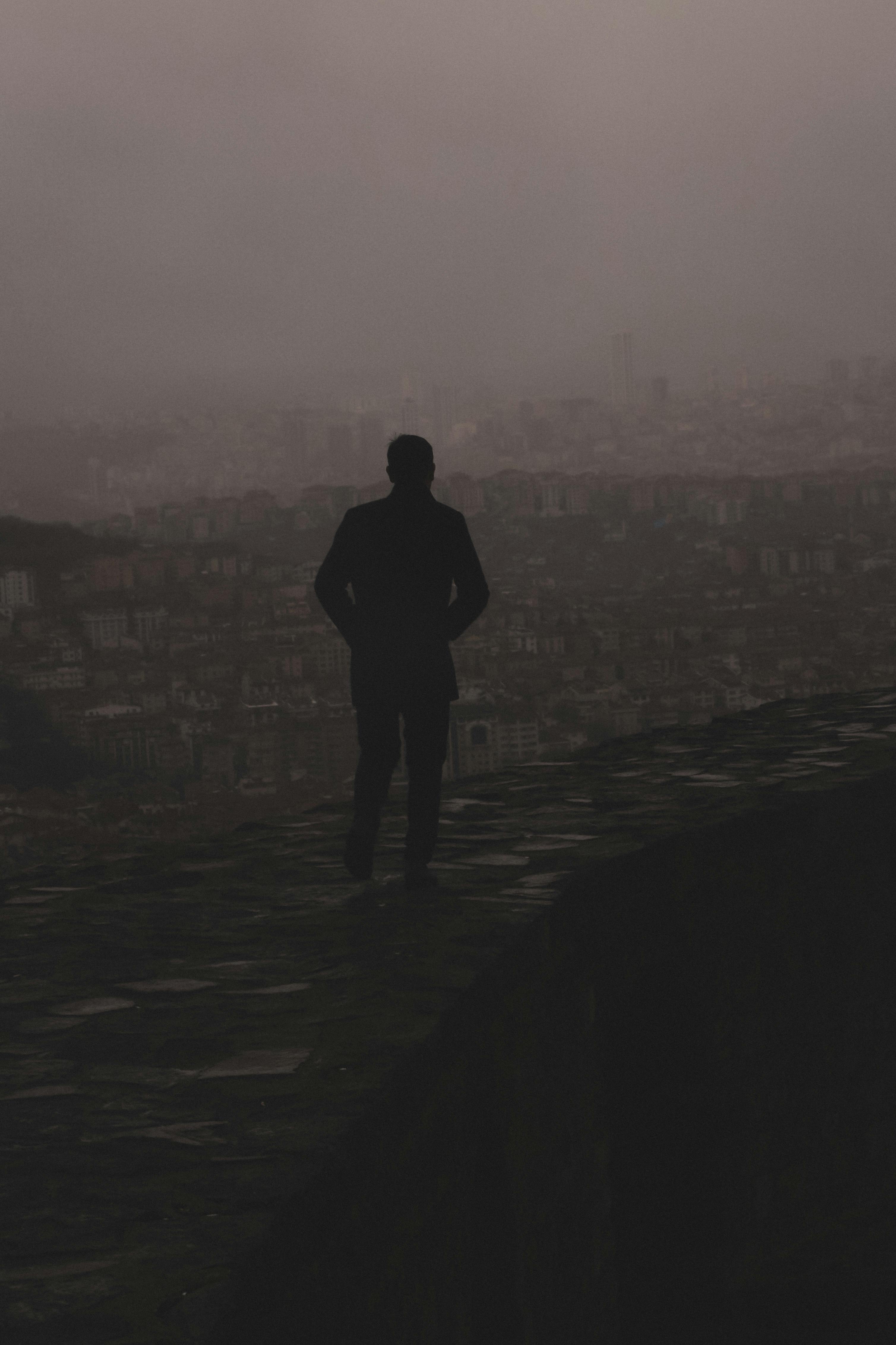 Silhouette Man Falling Backward Photos, Download The BEST Free ...