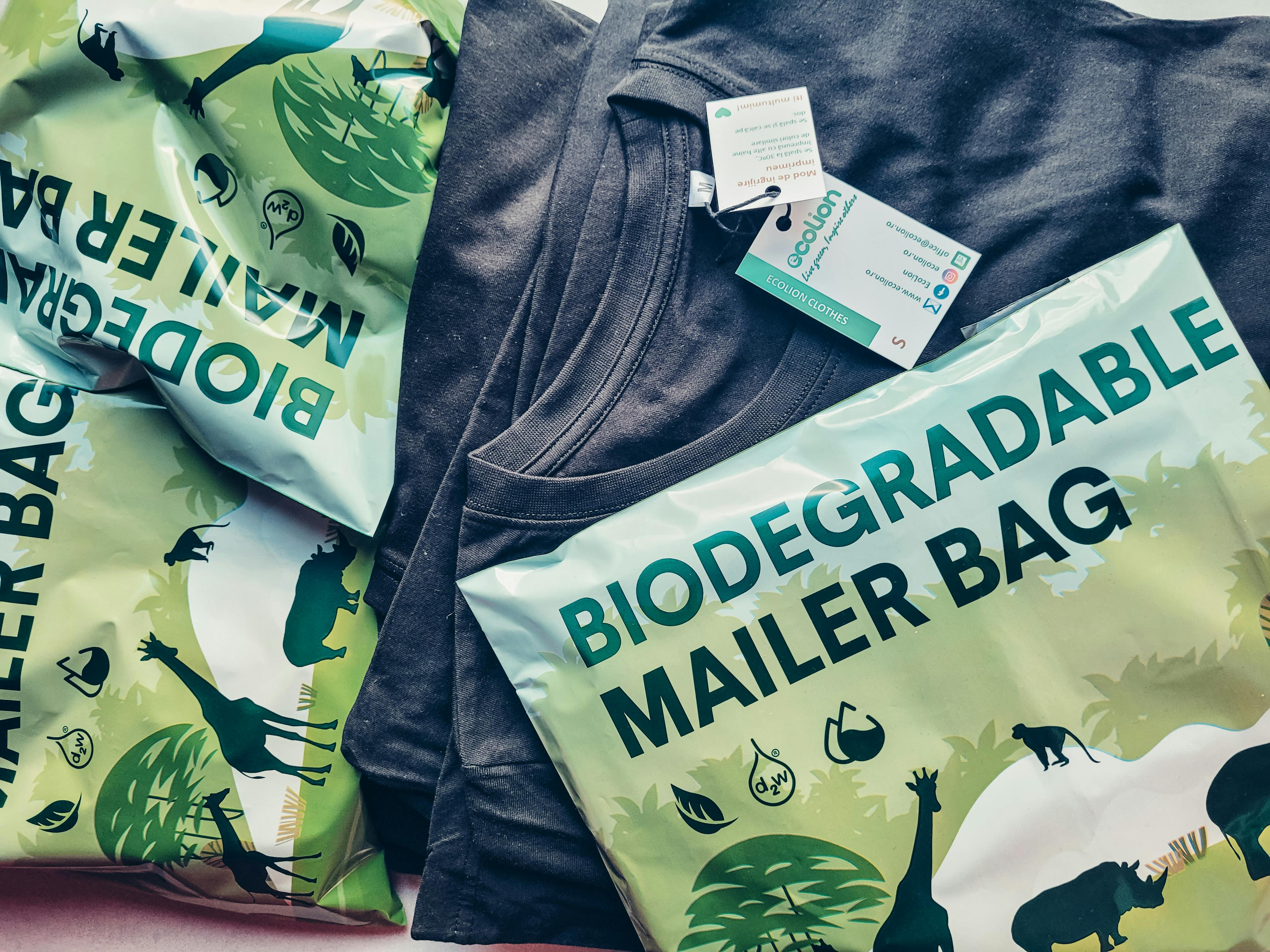 Biodegradable Bag and Shirt · Free Stock Photo