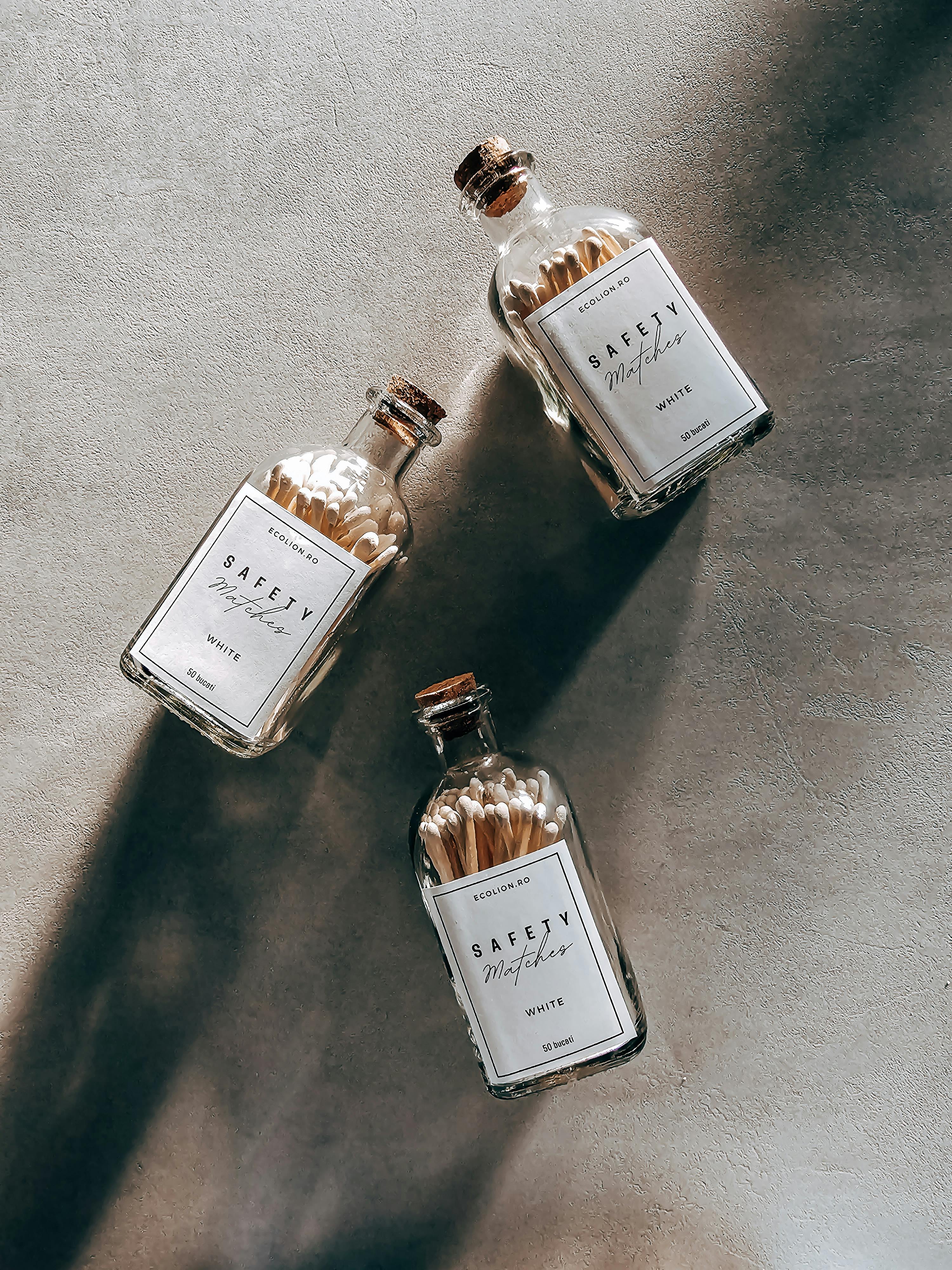 Bottles of Safety Matches · Free Stock Photo