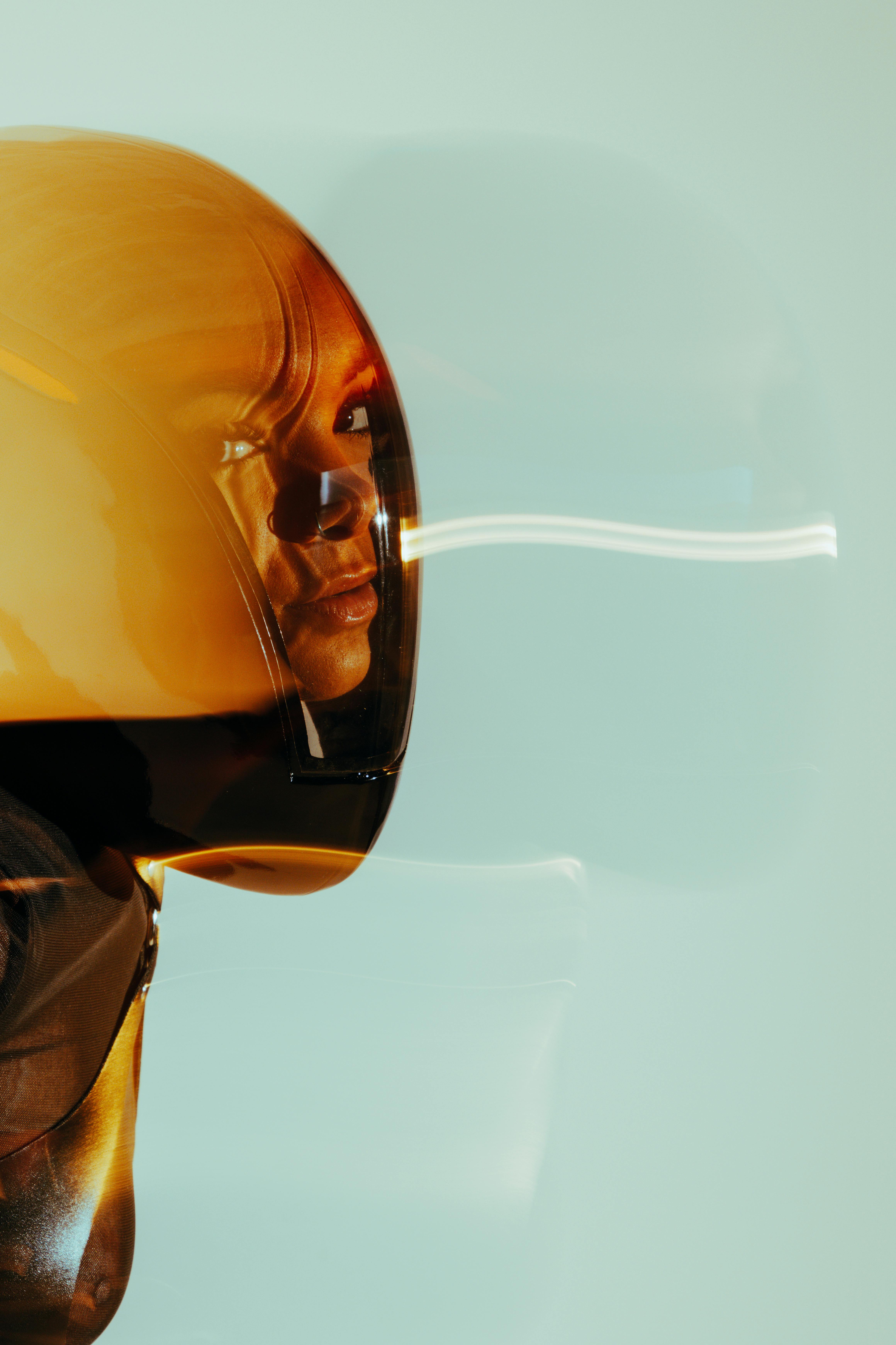 Woman in Helmet · Free Stock Photo