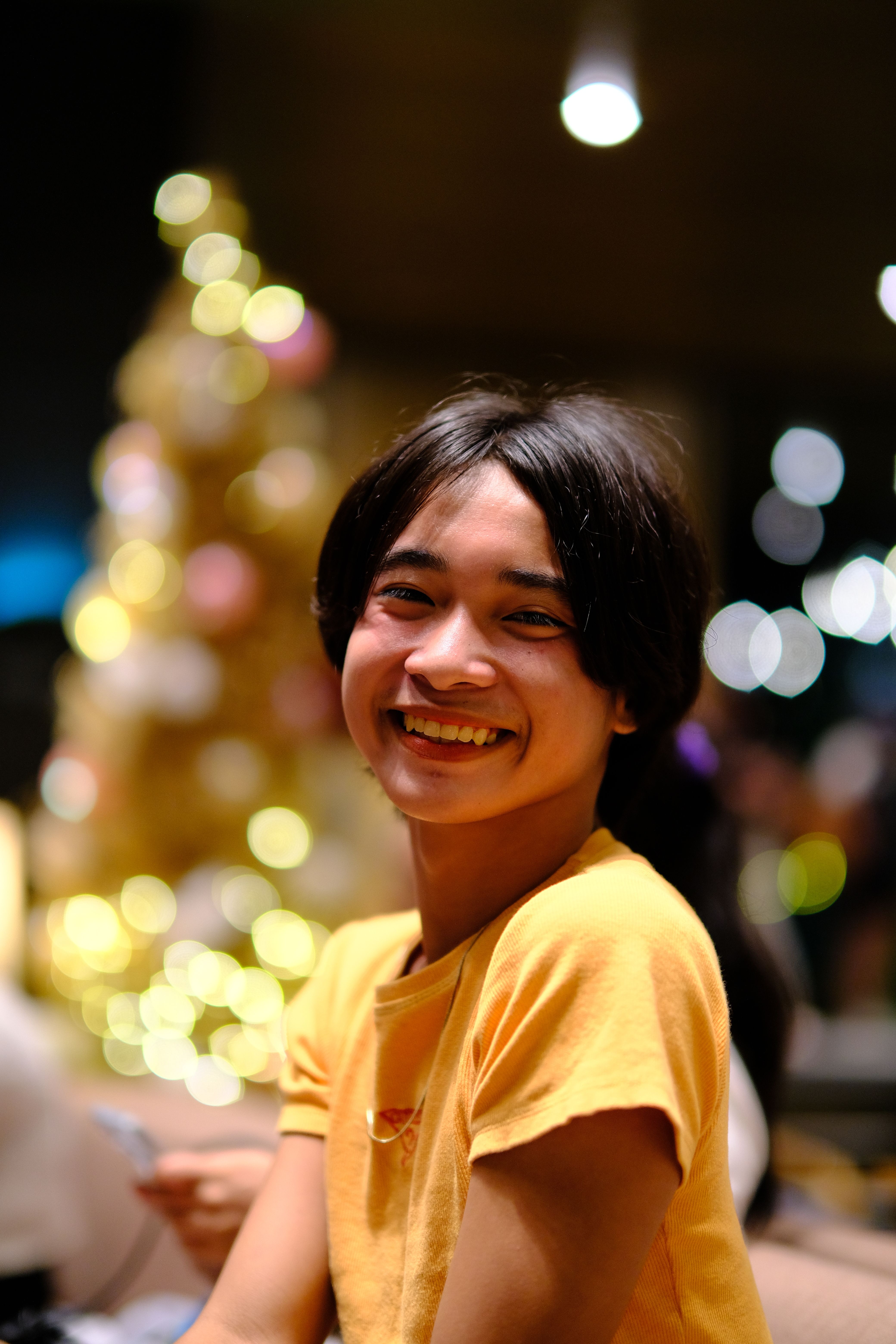 Portrait of Smiling Man Wearing Yellow T-shirt · Free Stock Photo