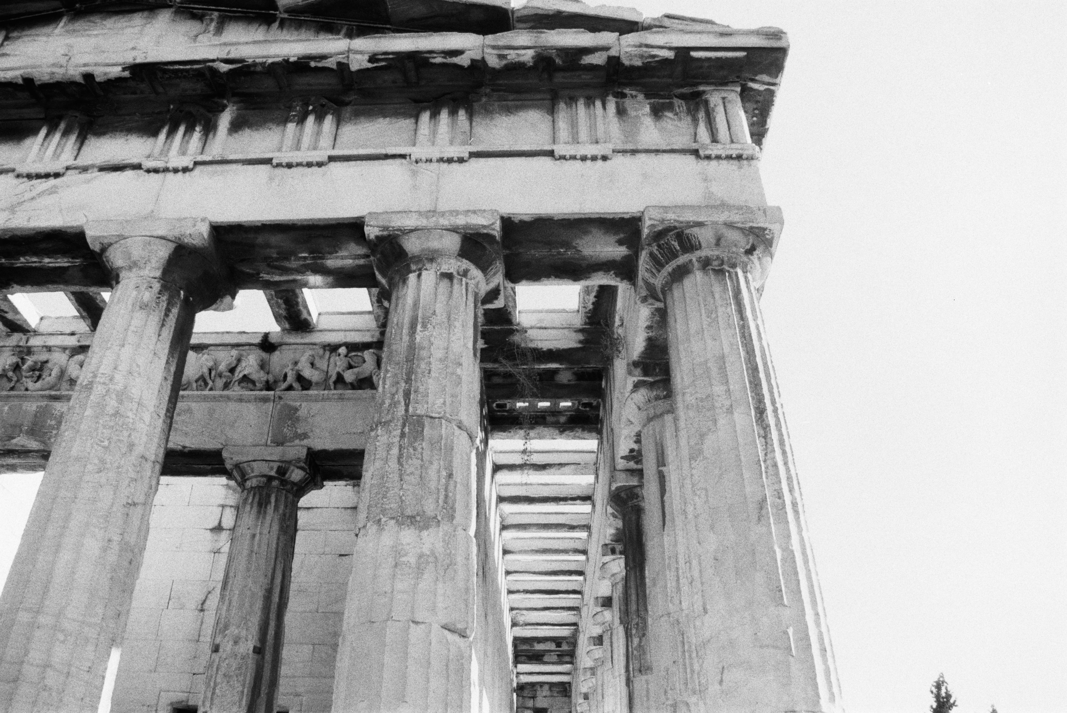 Closeup of the Parthenon Colonnade in Ancient Acropolis · Free Stock Photo
