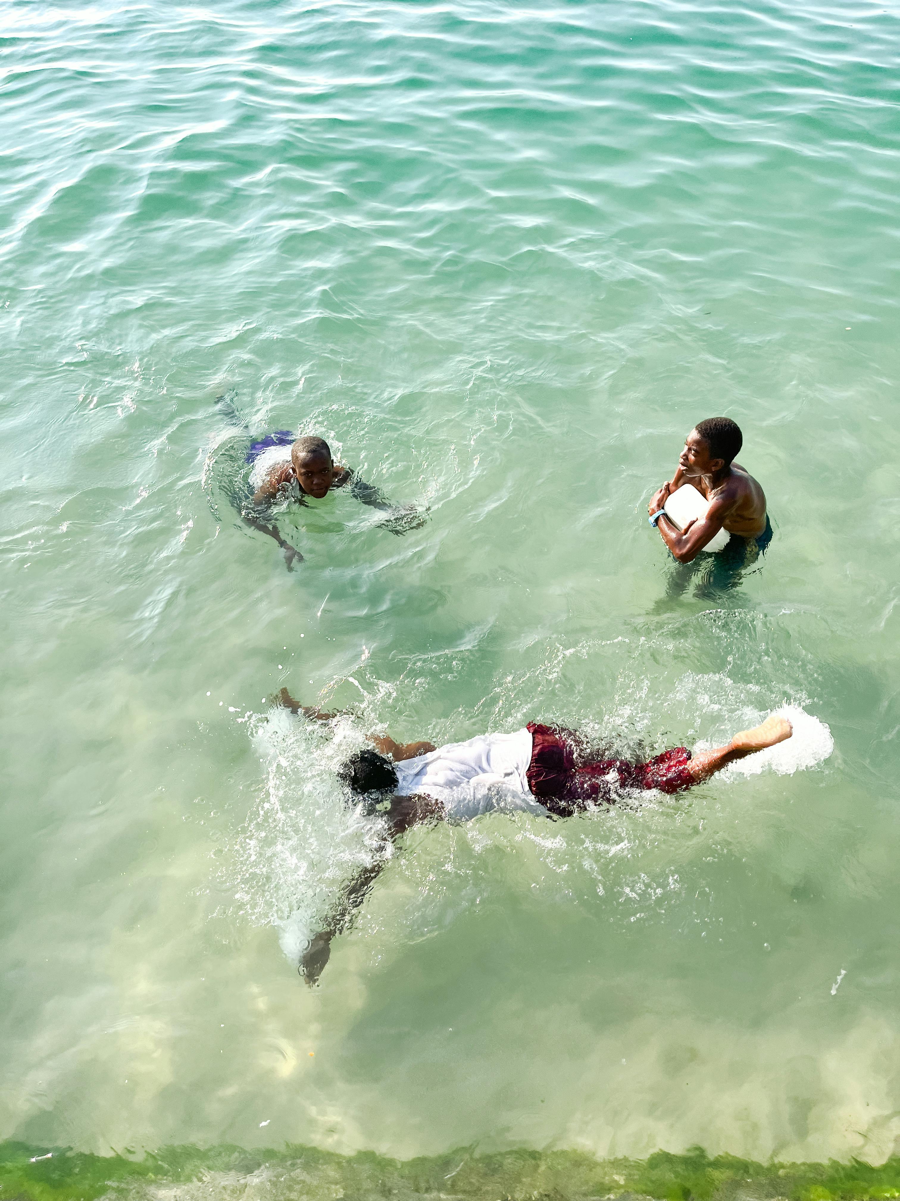 People Swimming in a Sea · Free Stock Photo