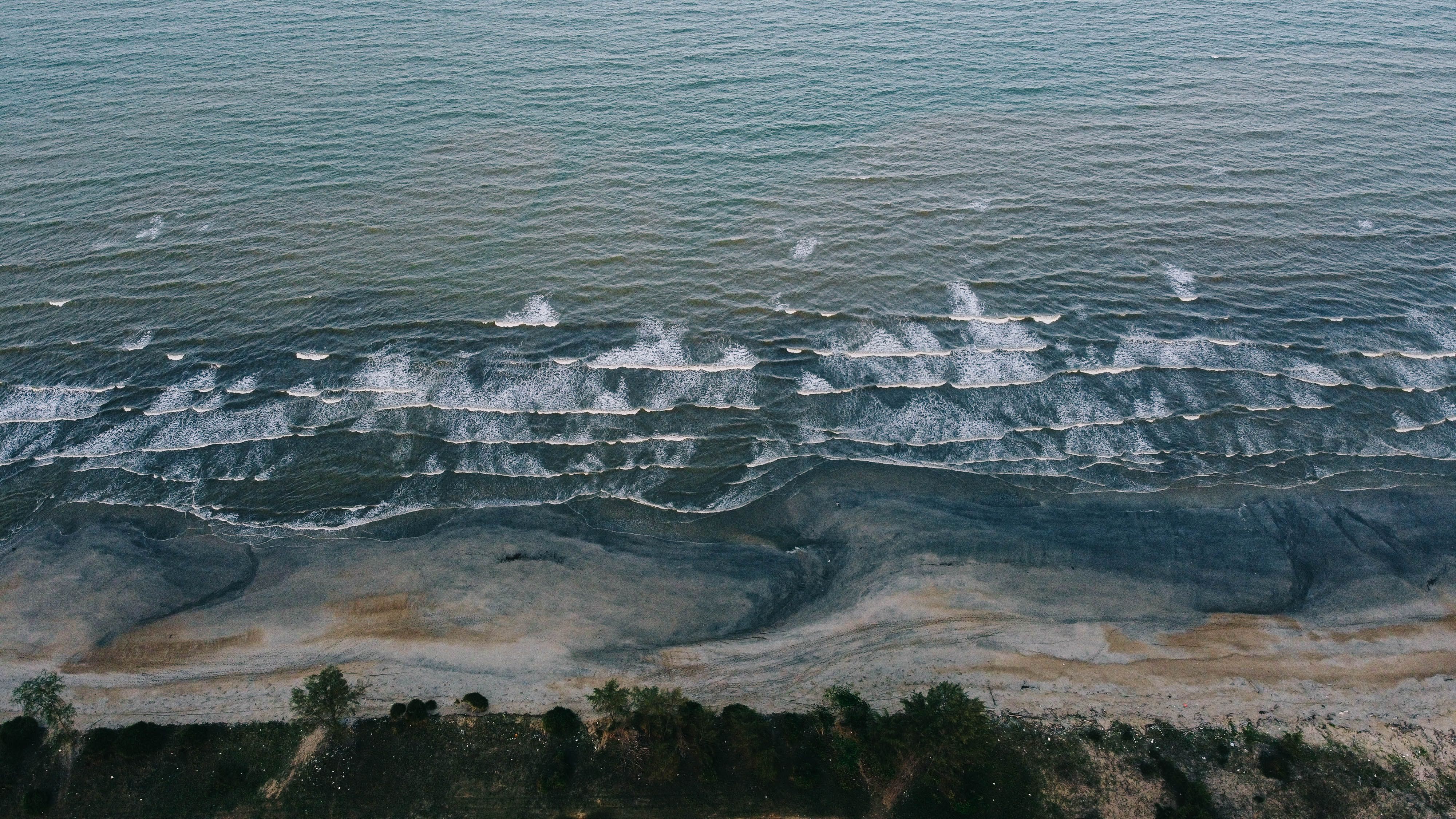 Waves on a Beach · Free Stock Photo