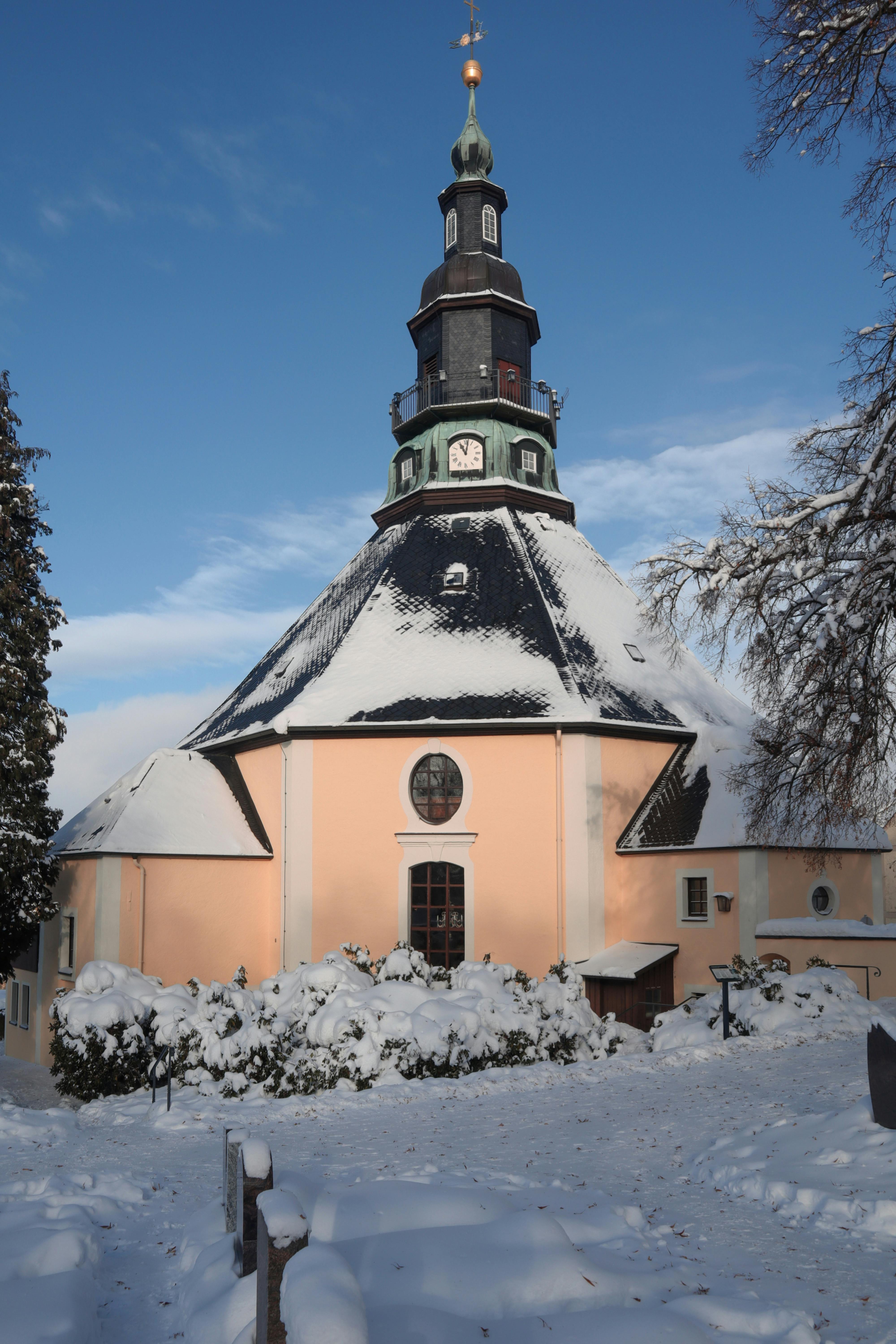 Traditional Church in Germany in Winter · Free Stock Photo