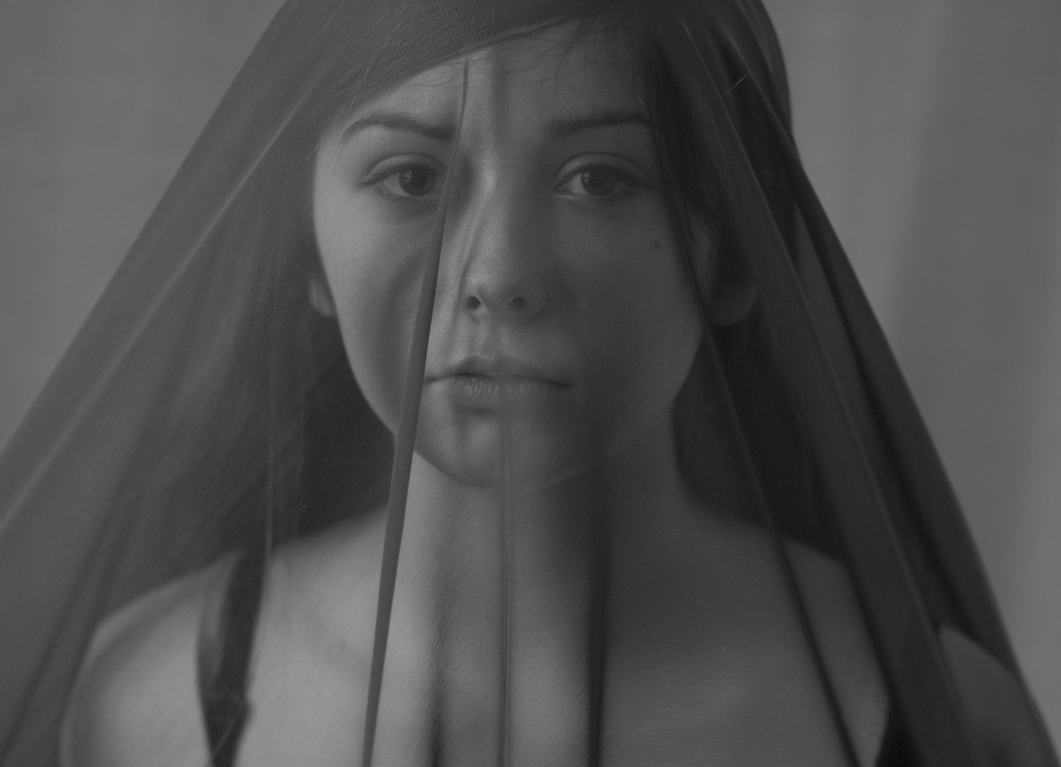 A woman with veil on her face · Free Stock Photo