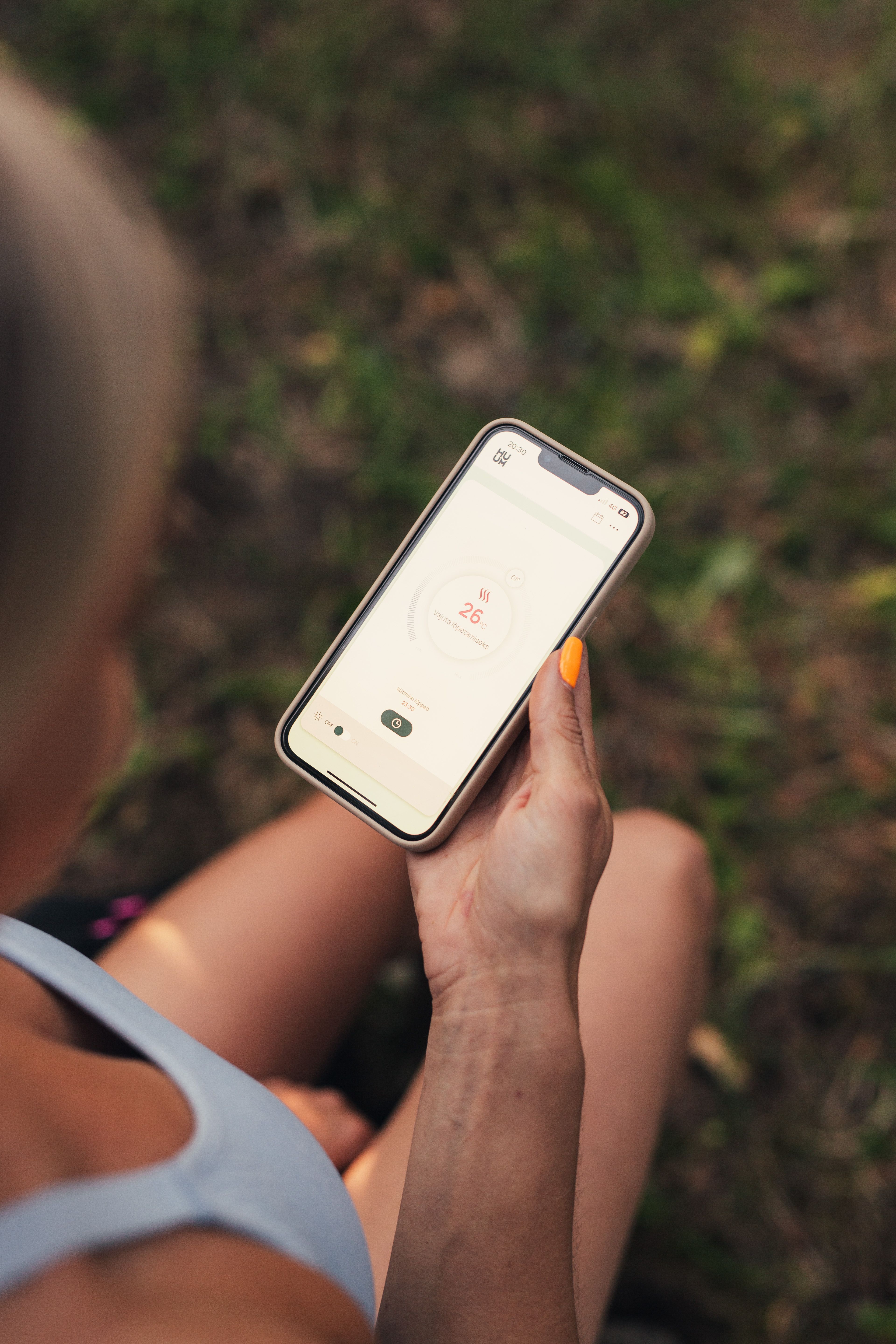 Remote sauna heating app · Free Stock Photo
