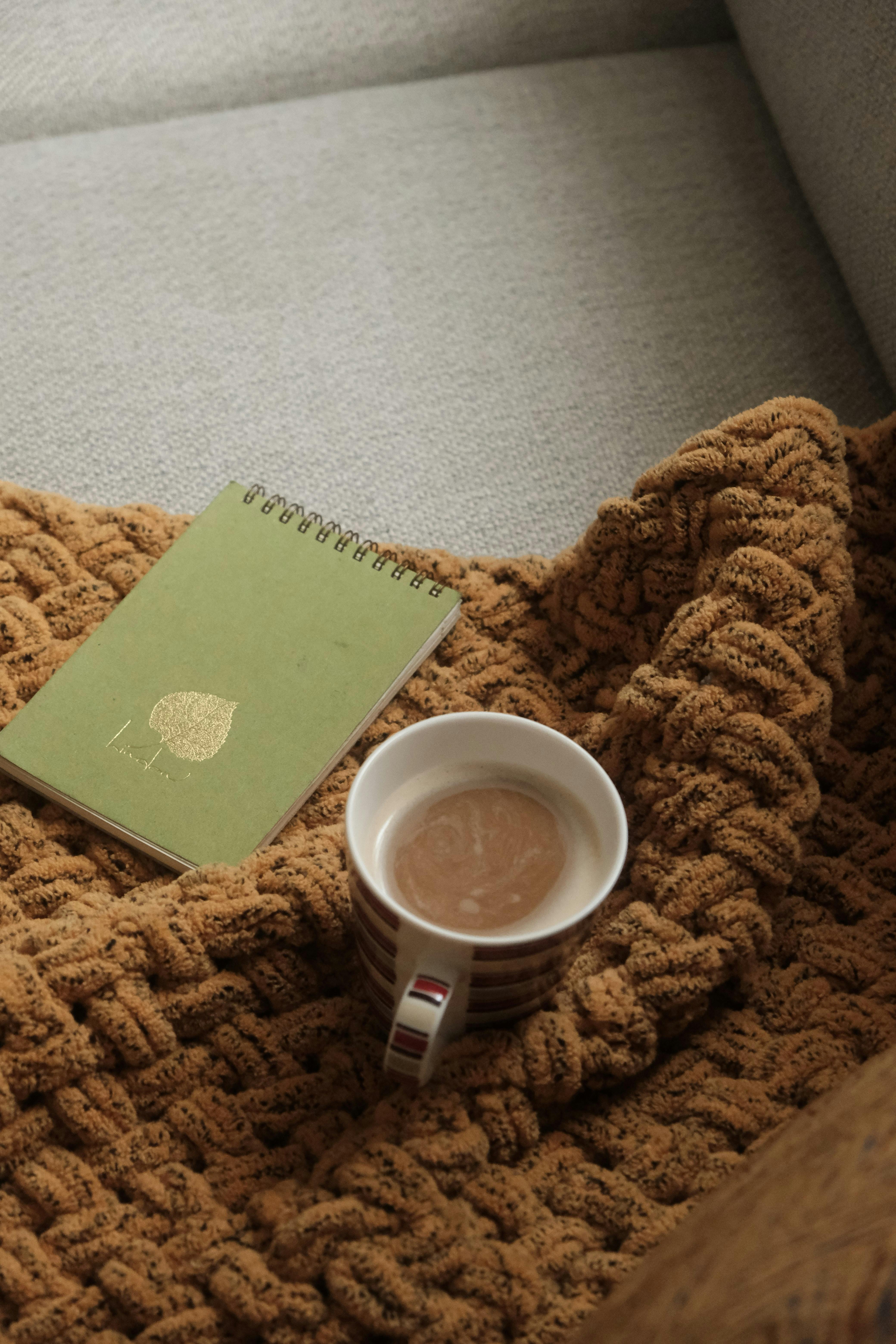 Coffee and Blanket on a Sofa · Free Stock Photo