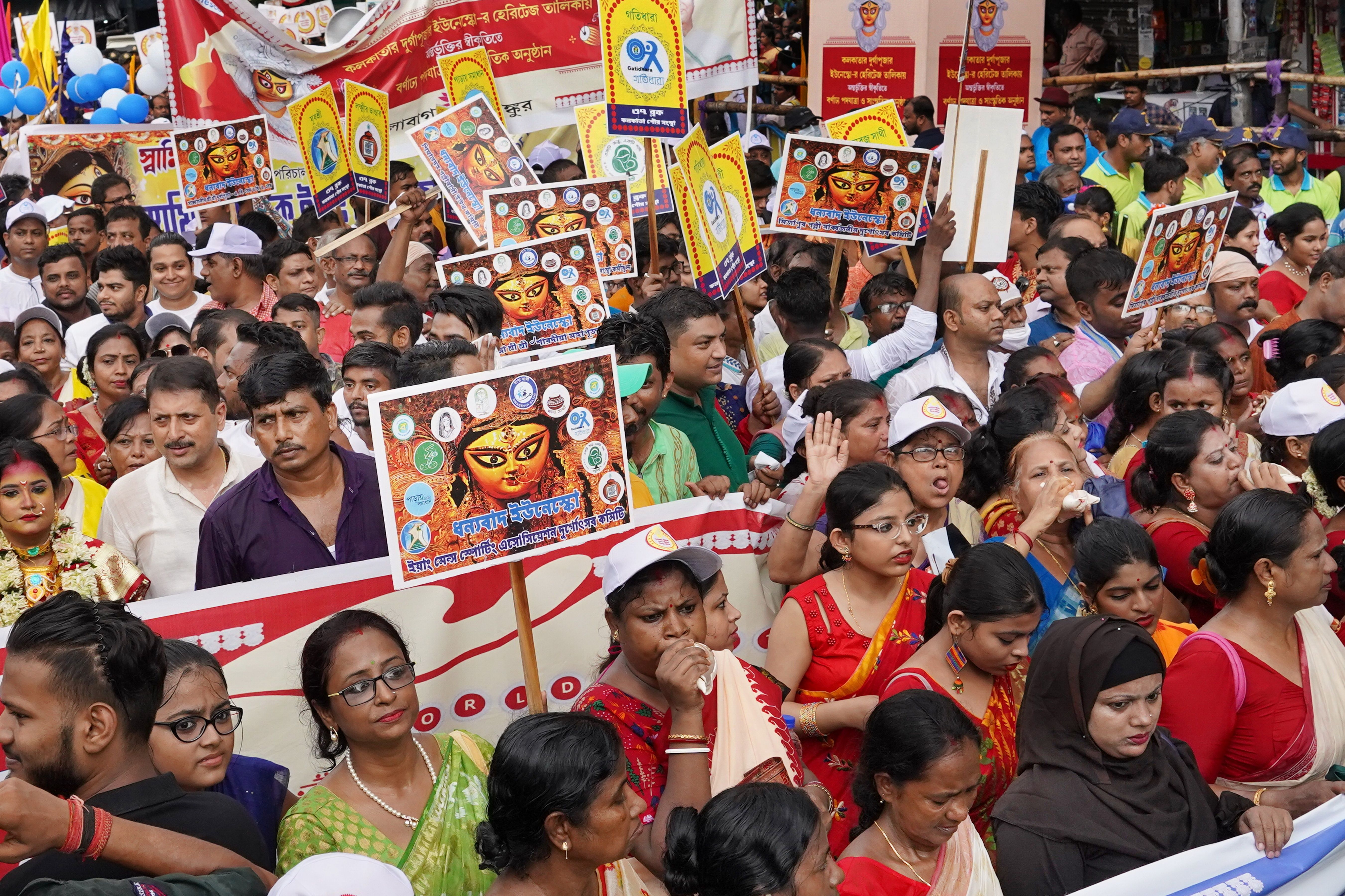 Crowd on a Street Demonstration in India · Free Stock Photo