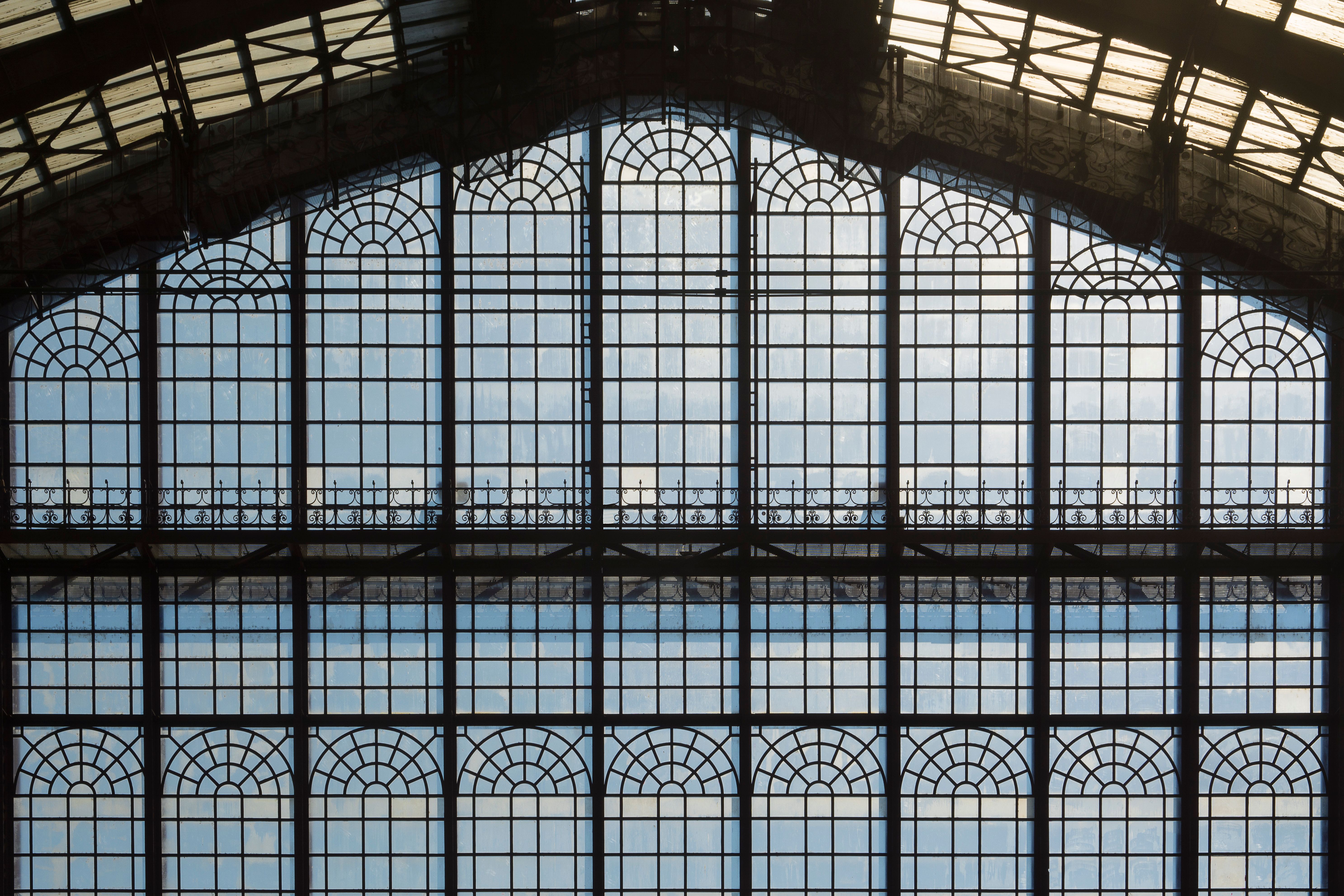 Windows of Antwerp Central Train Station · Free Stock Photo