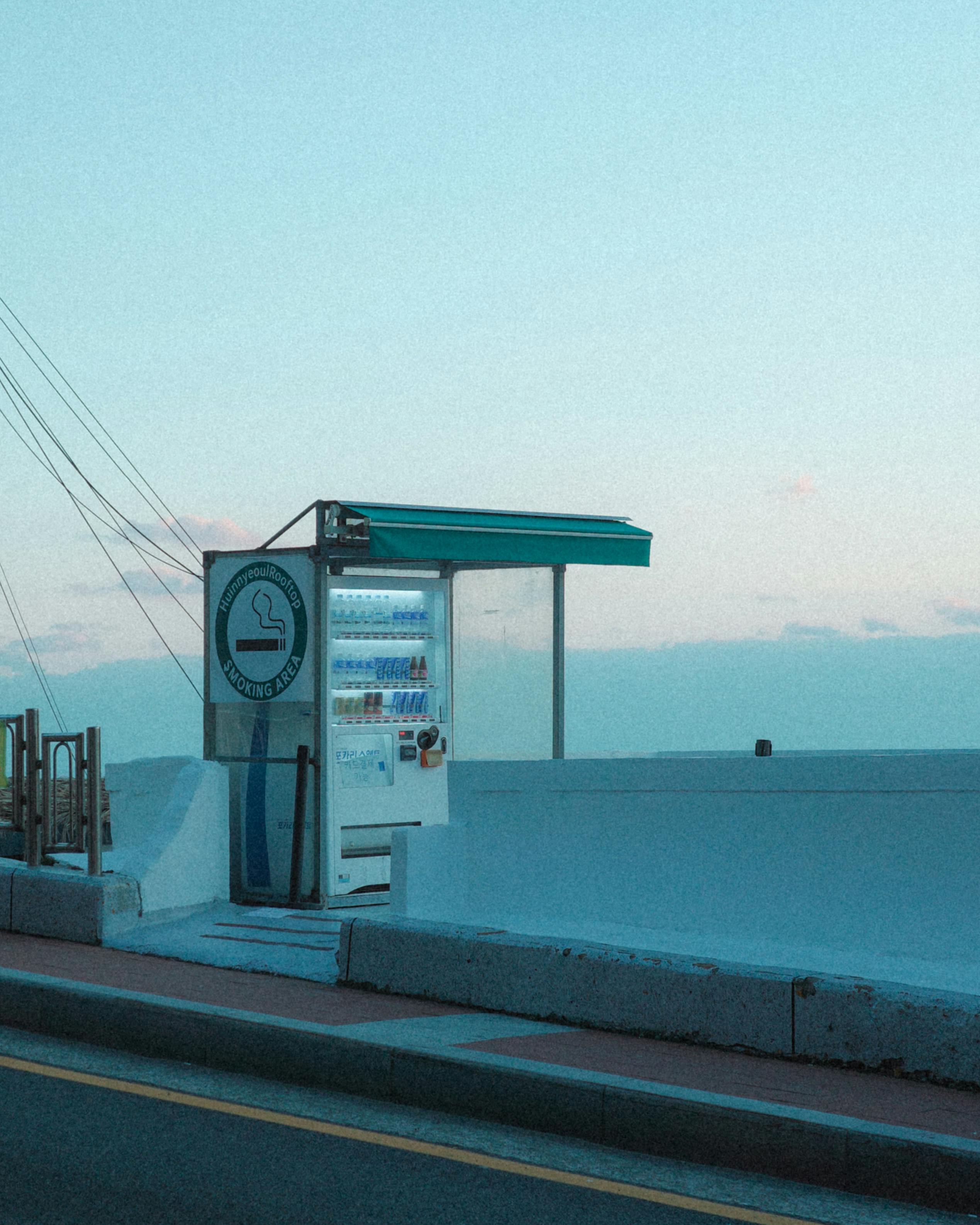 Smoking Area on a Pier with a View of the Sea · Free Stock Photo