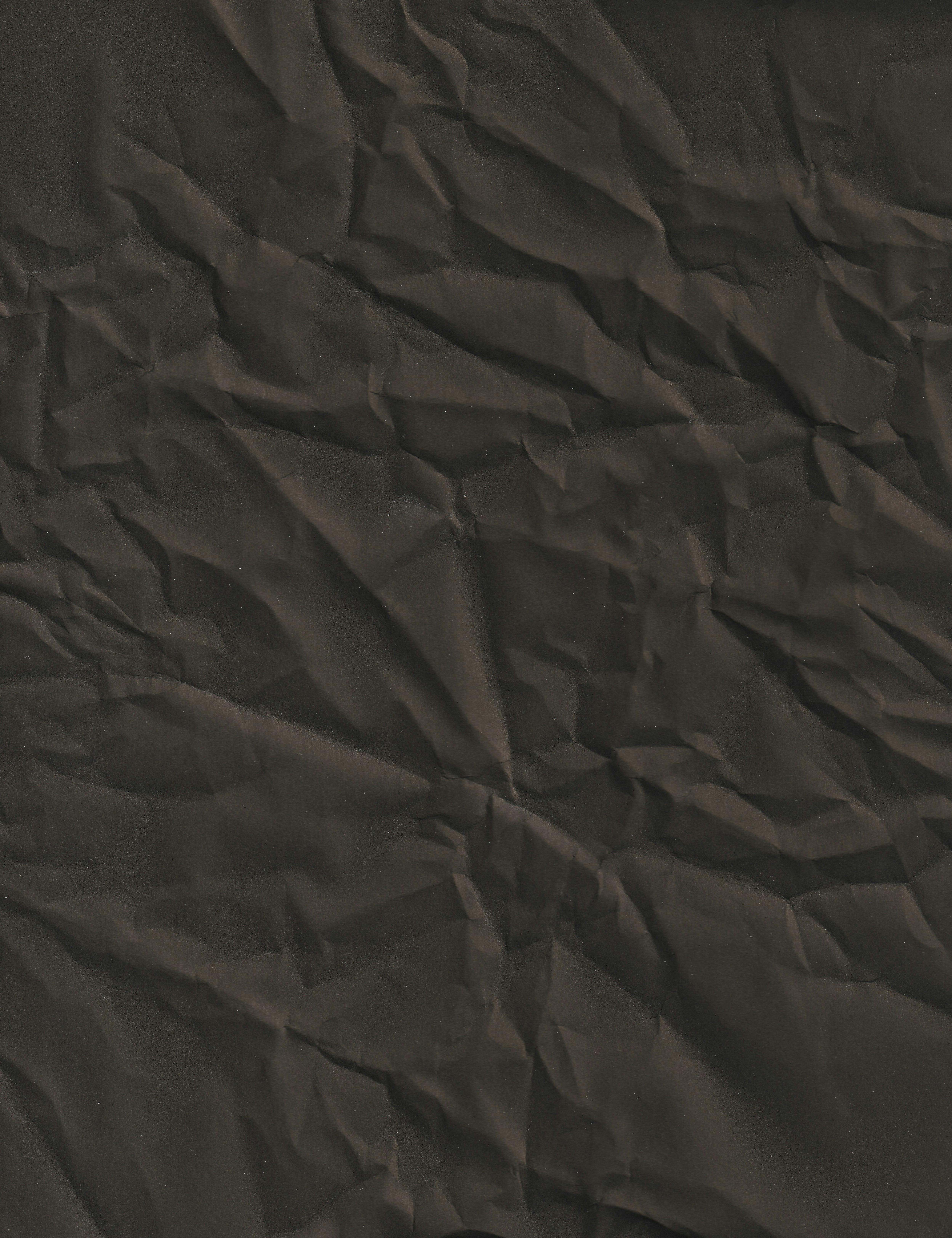 Dark, Wrinkled Paper Surface · Free Stock Photo