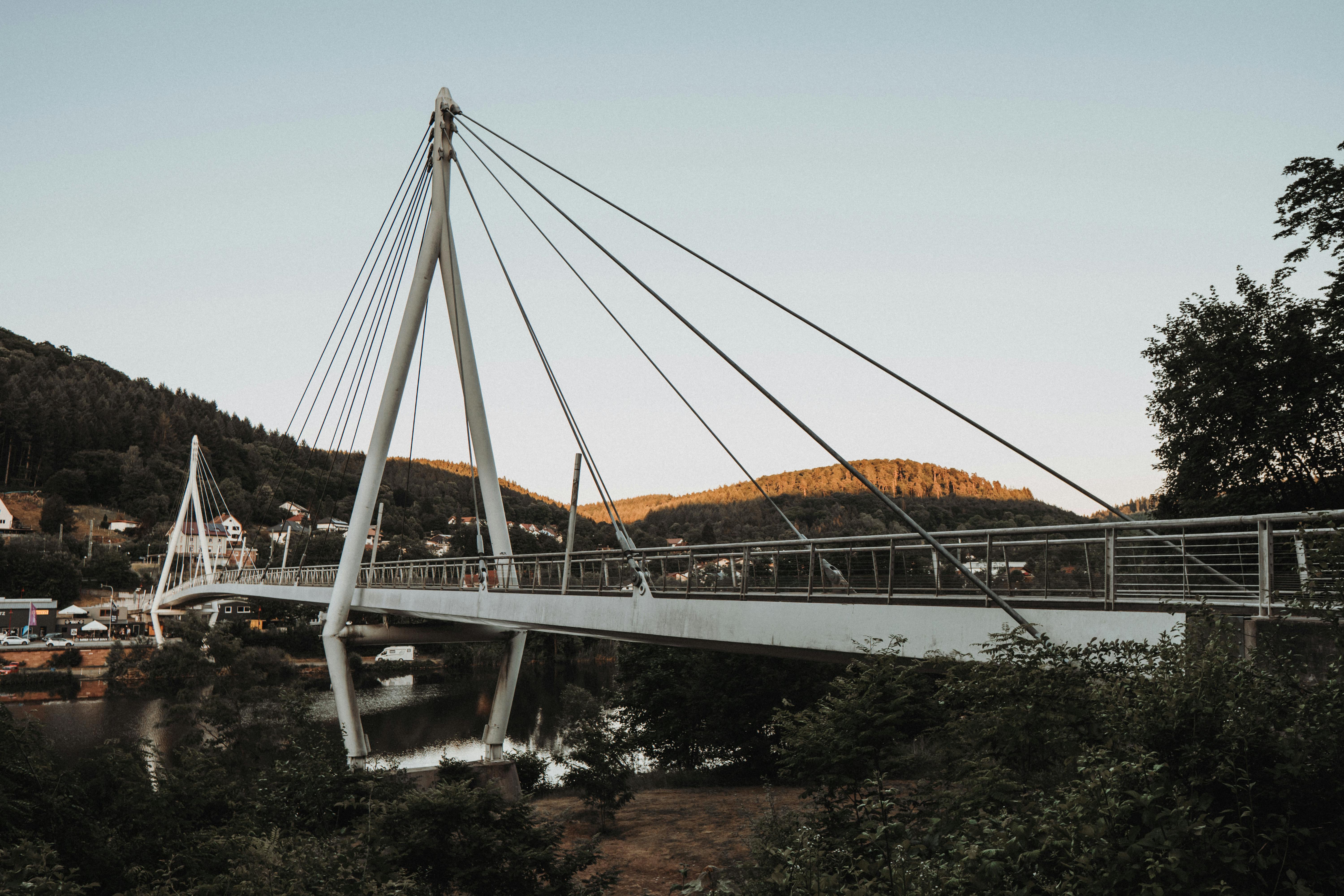 Modern Suspension Bridge in Germany · Free Stock Photo