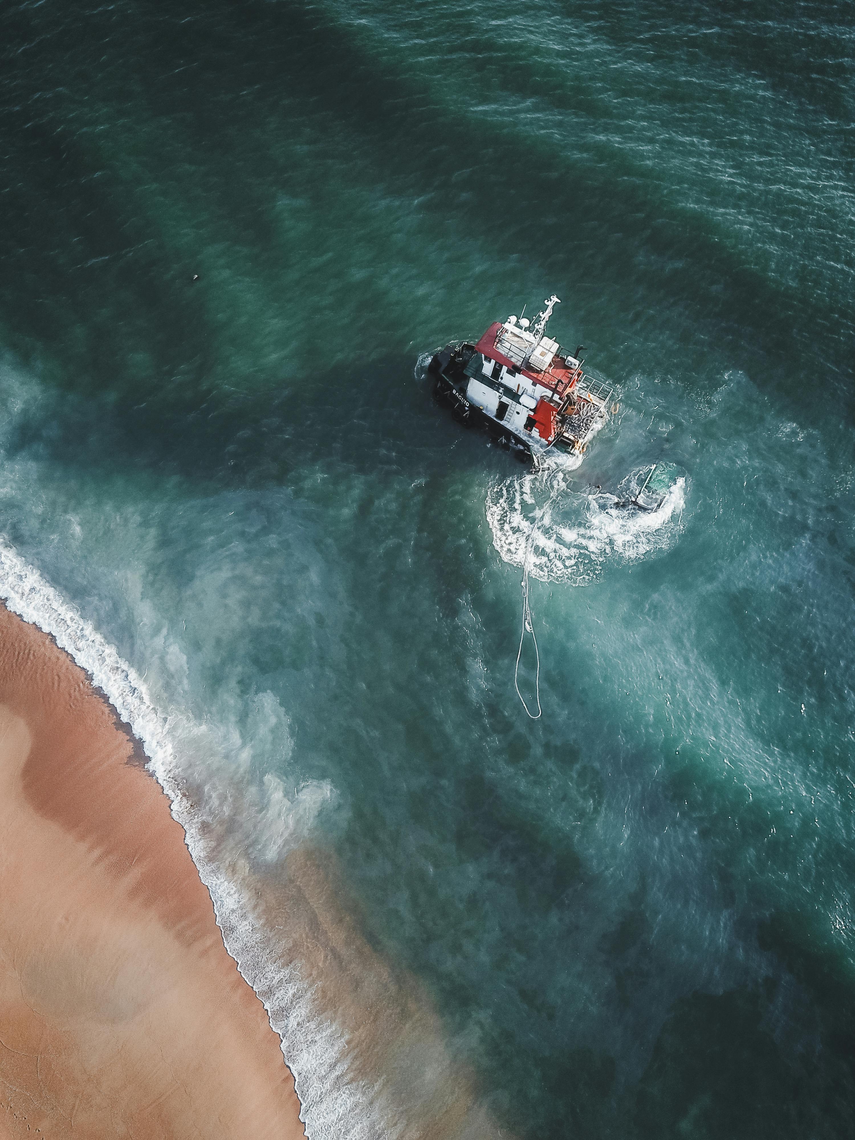 Aerial Photography of Boats on Shore · Free Stock Photo