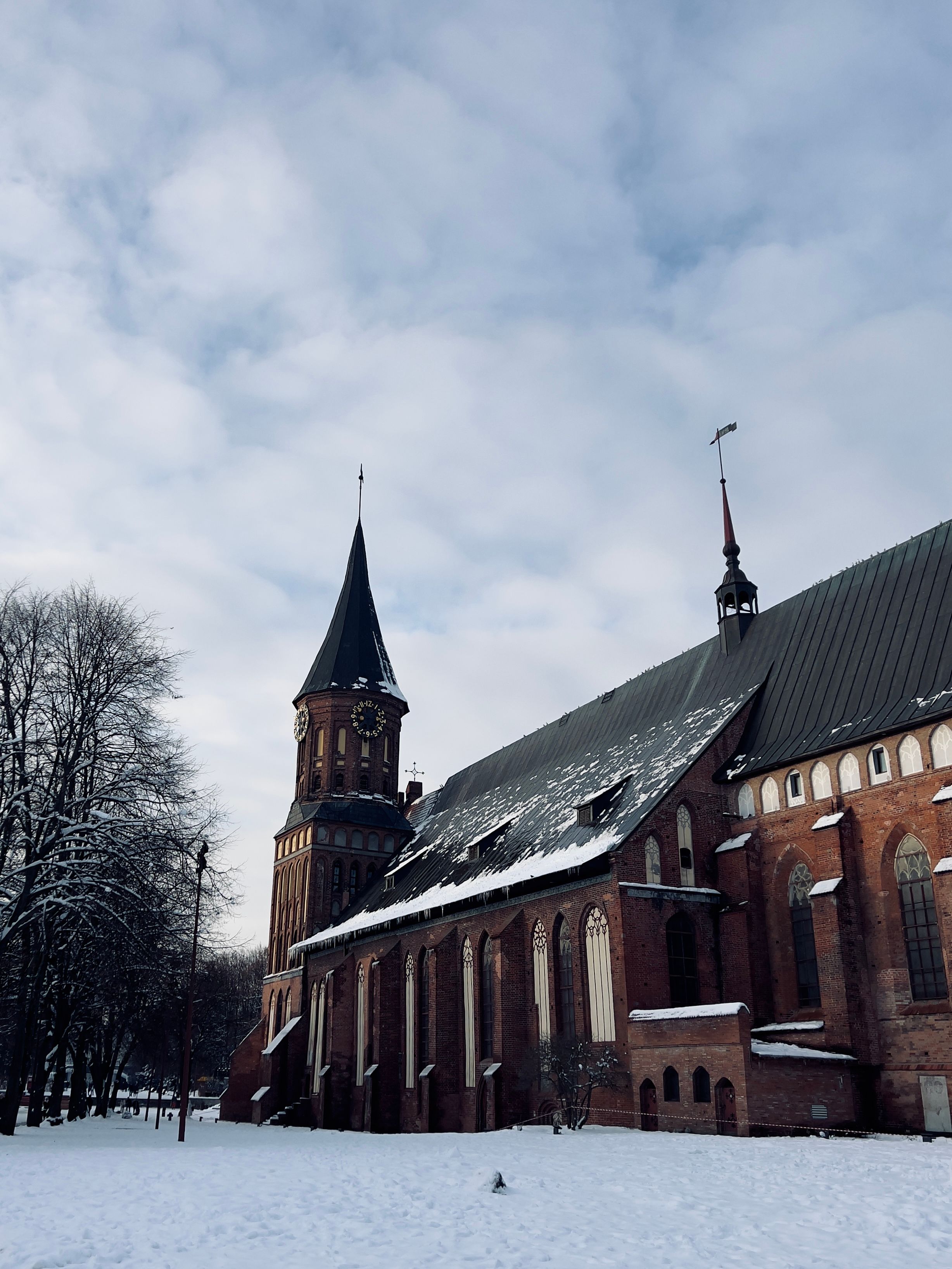 Facade of the Konigsberg Cathedral in Kaliningrad, Russia · Free Stock ...