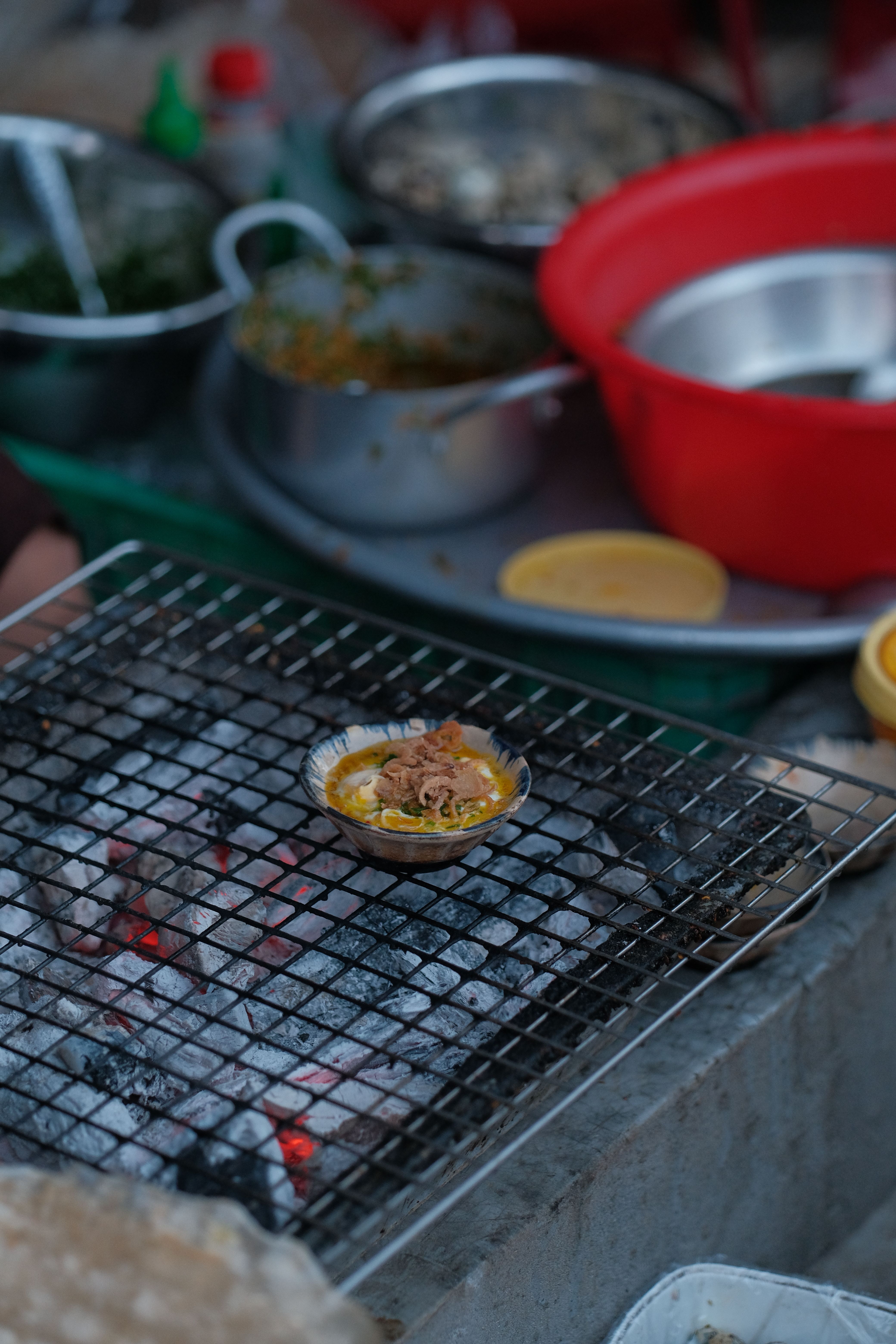 Small Bowl with Food on Barbecue · Free Stock Photo