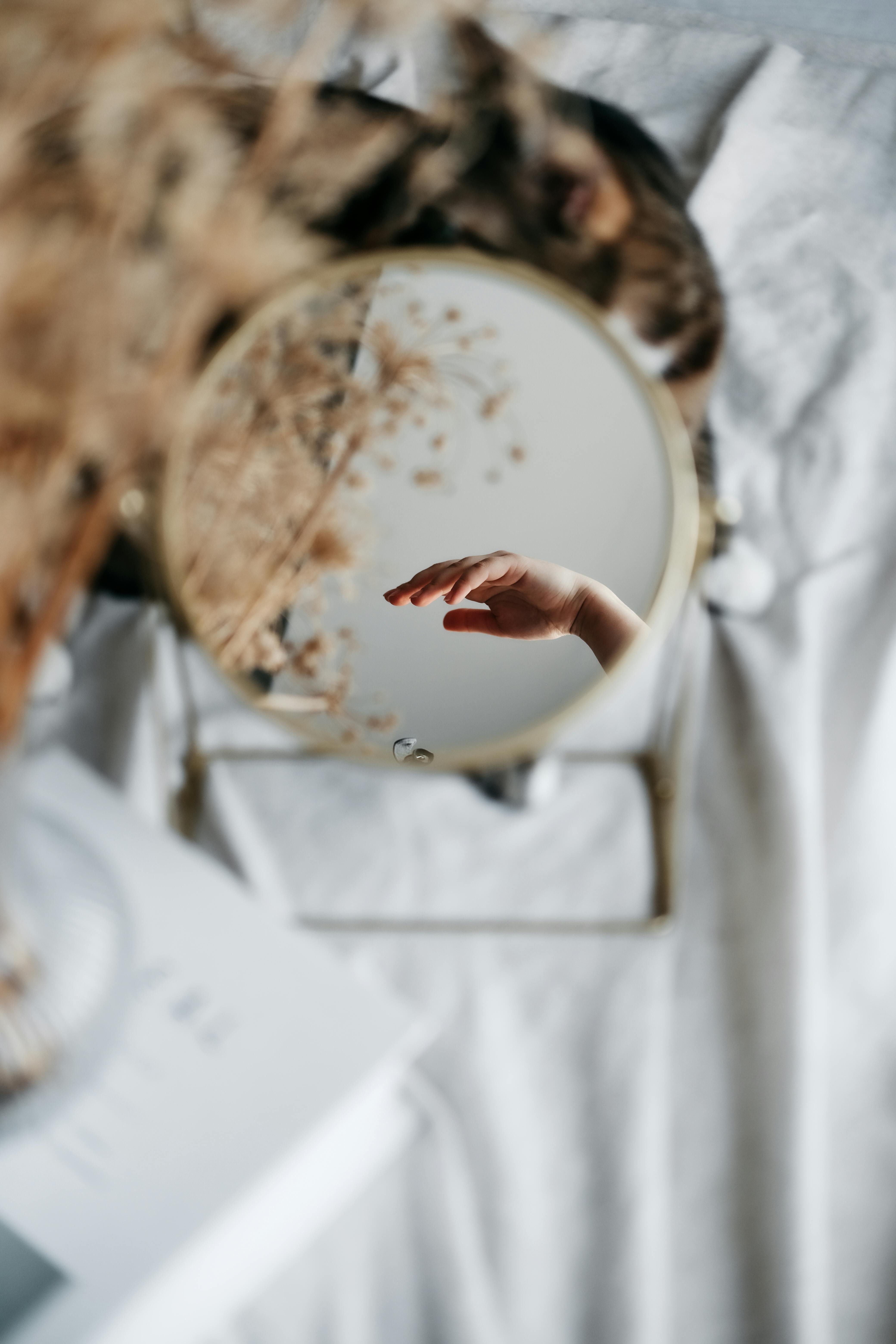Hand Reflection in Mirror · Free Stock Photo