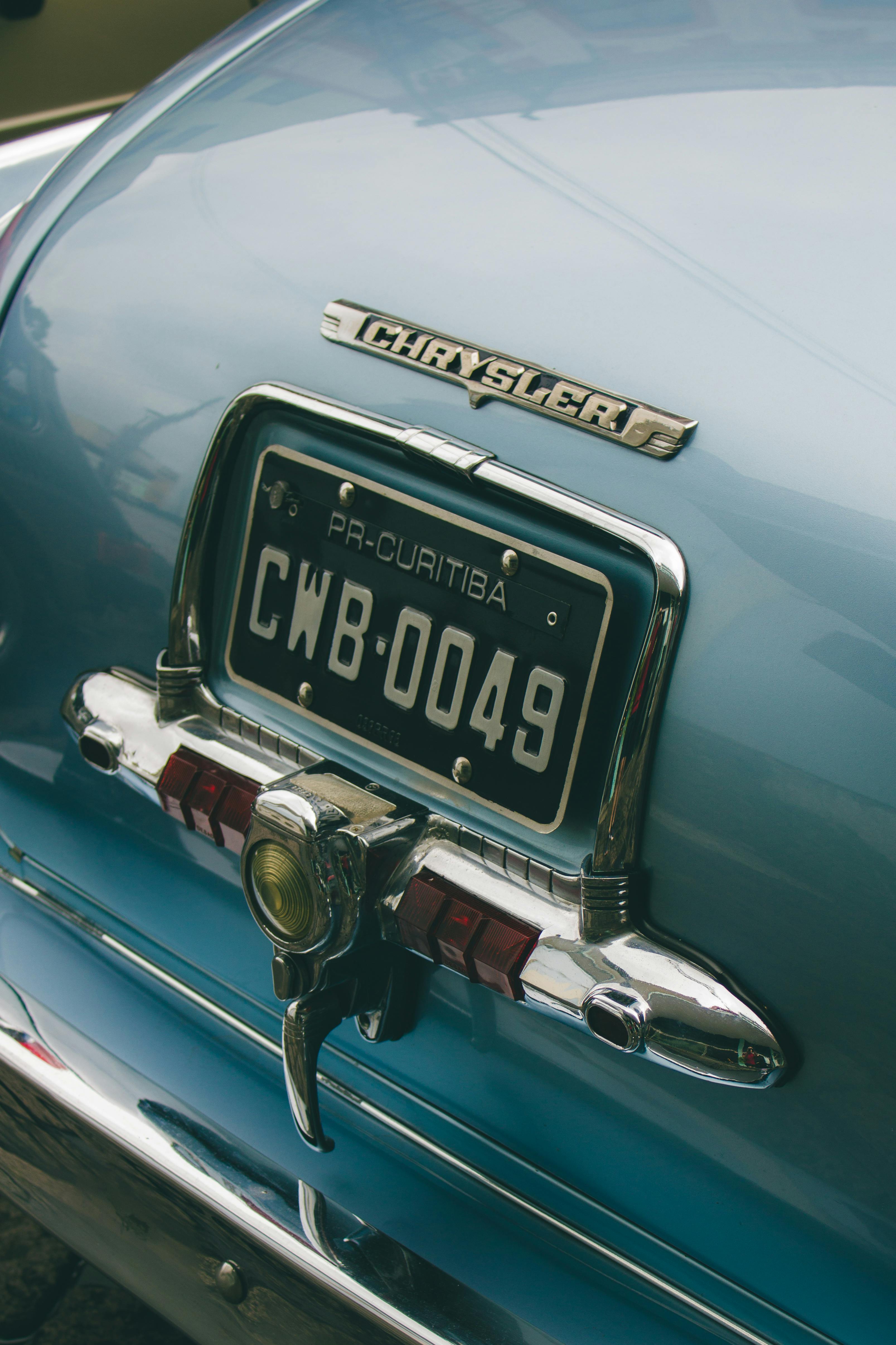 License Plate of a Car · Free Stock Photo