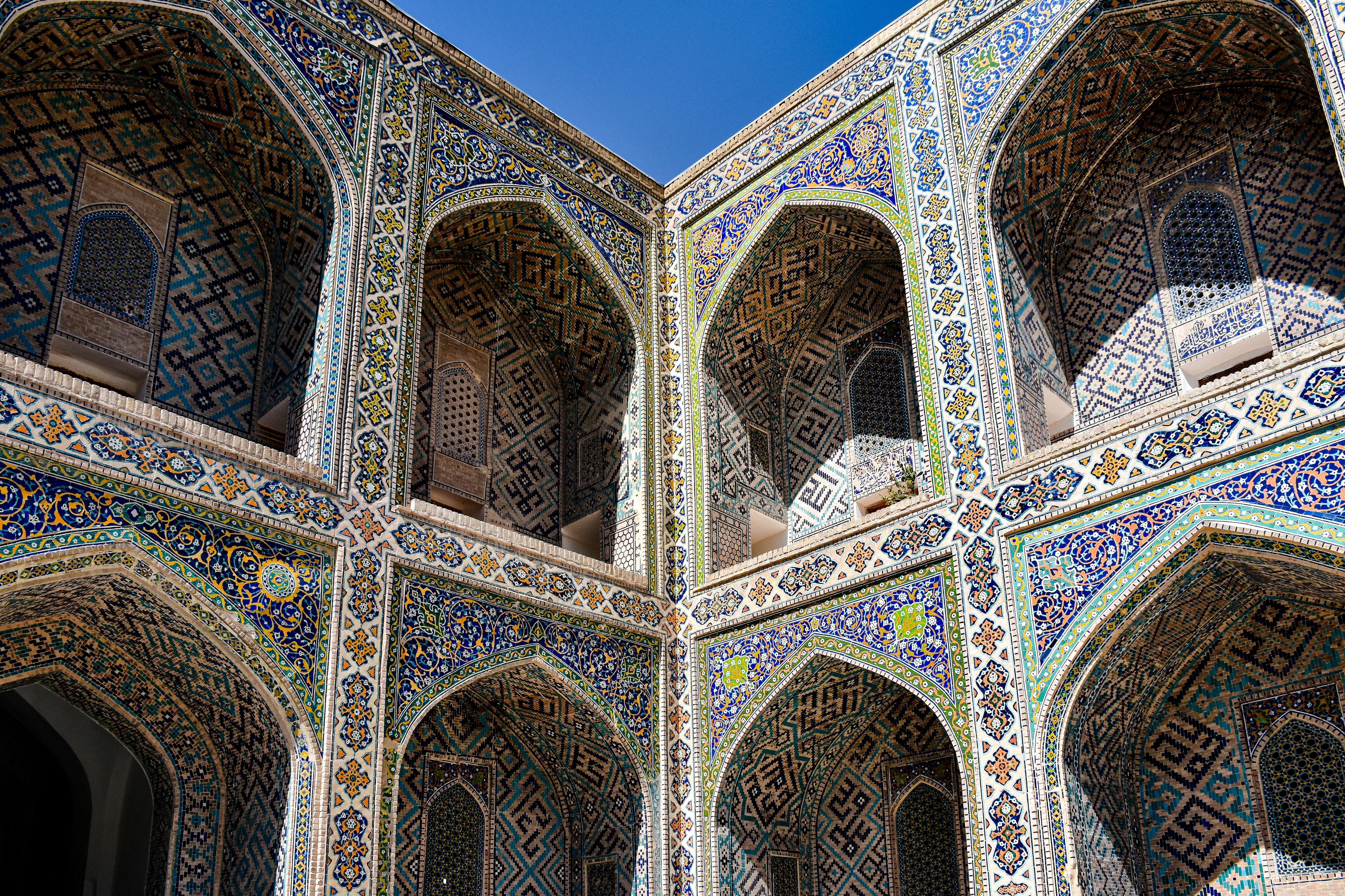 Part of the of Registan Square Mosque and Madrasah Complex in Samarkand ...