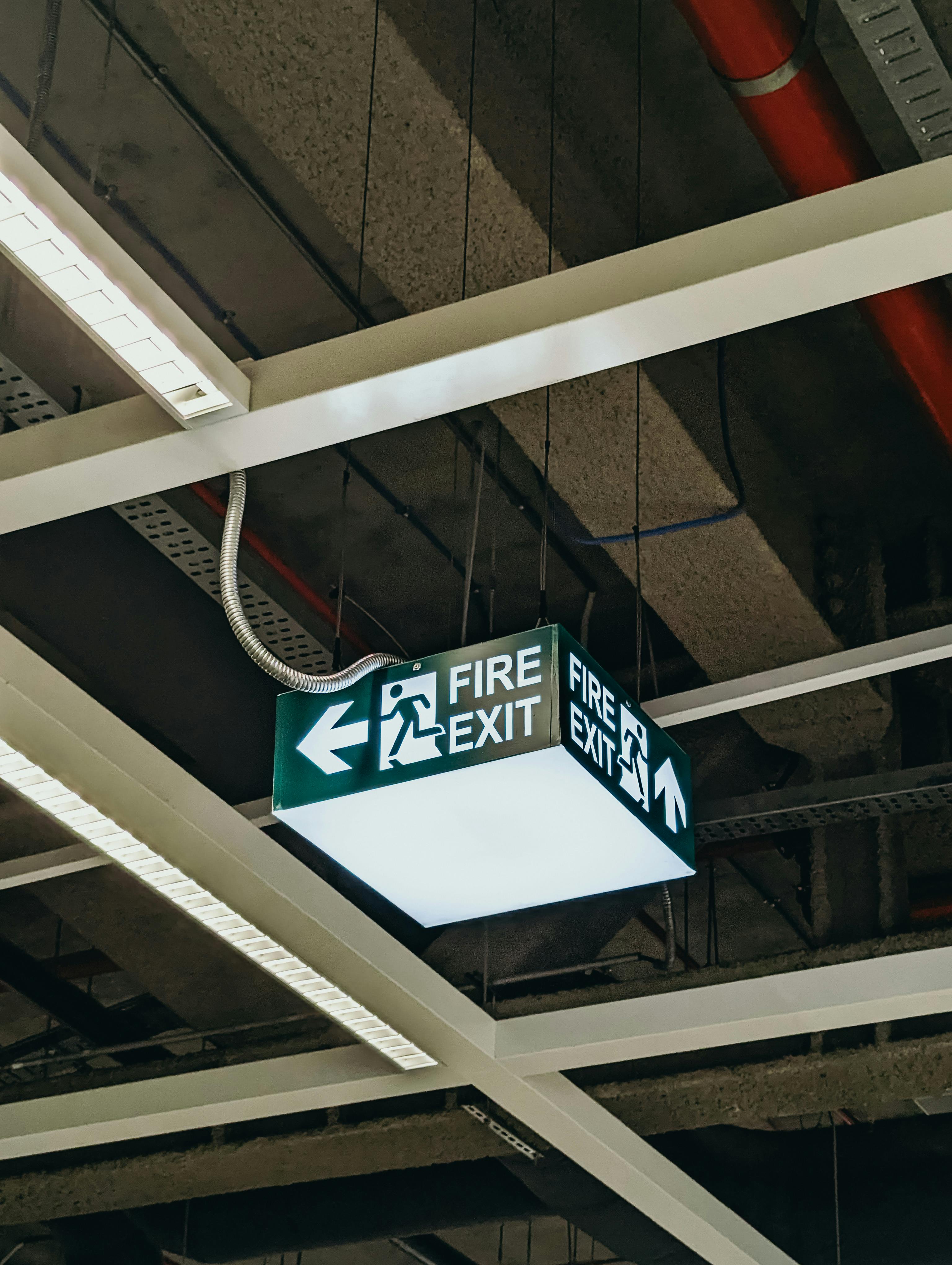 Emergency Exit Signage · Free Stock Photo