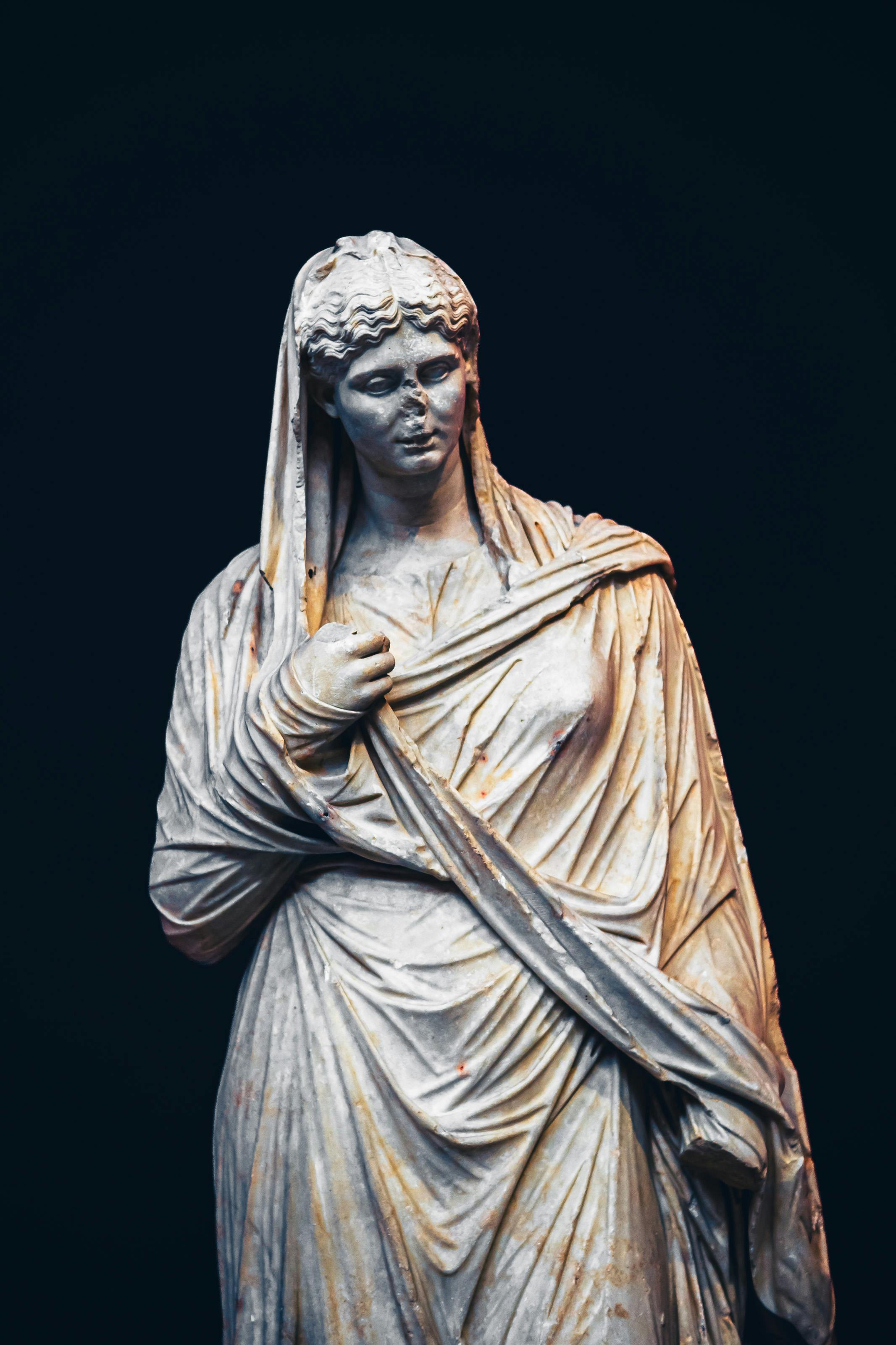 Ancient Sculpture of Woman · Free Stock Photo