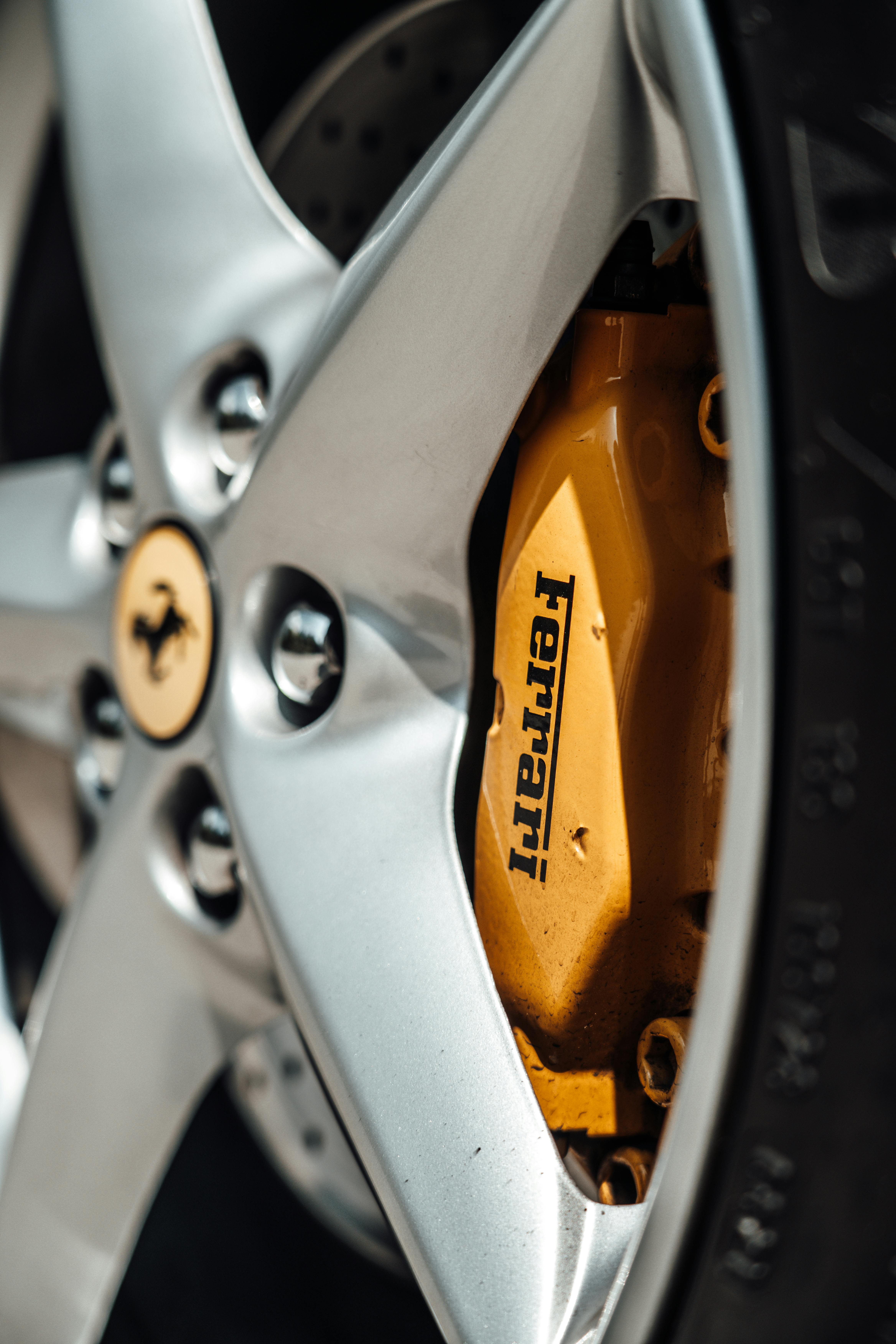 Close-Up Photo of Ferrari Rim · Free Stock Photo