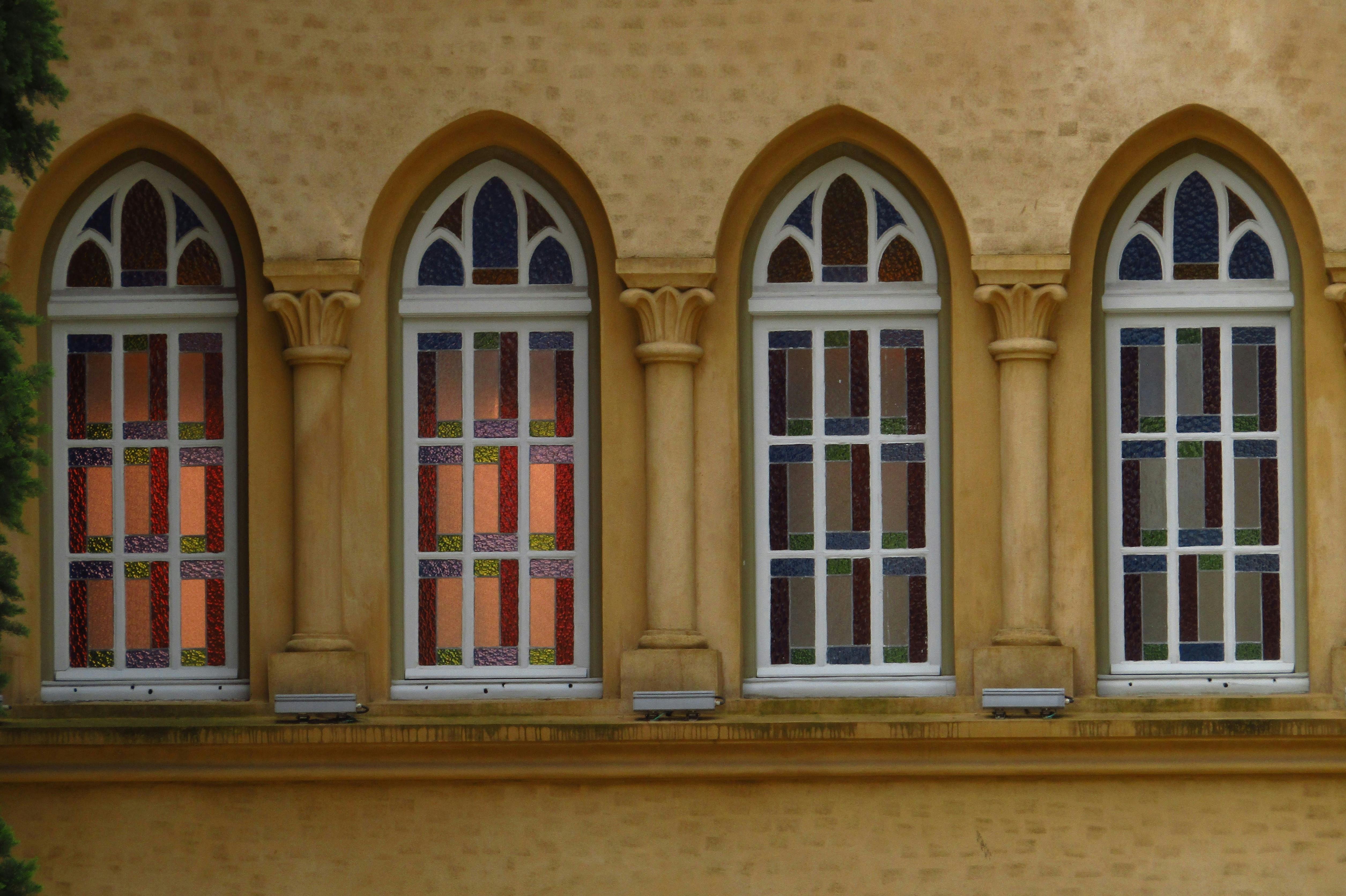 Decorative Windows with Stained Glass · Free Stock Photo