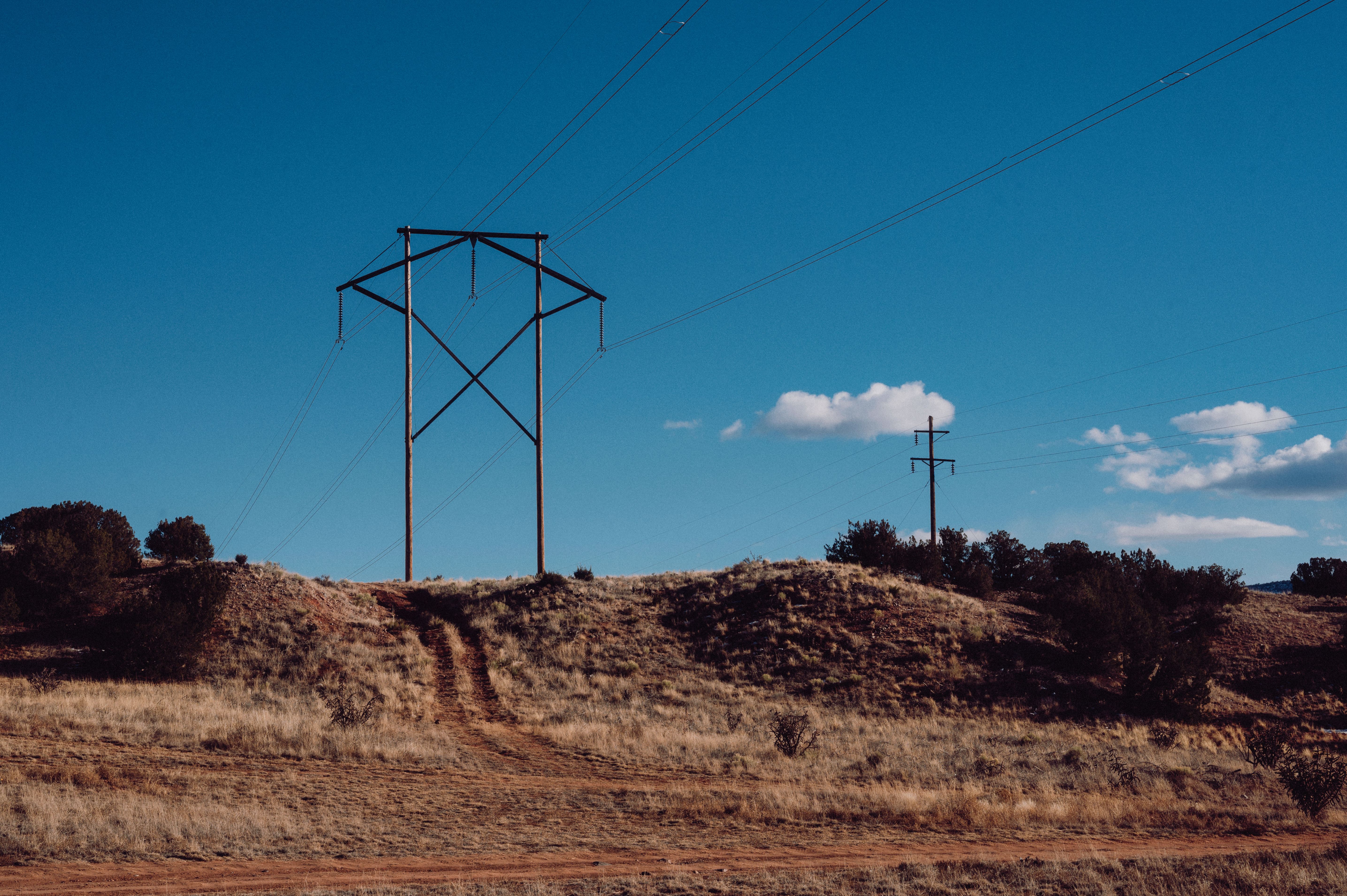 Power Lines in Countryside · Free Stock Photo