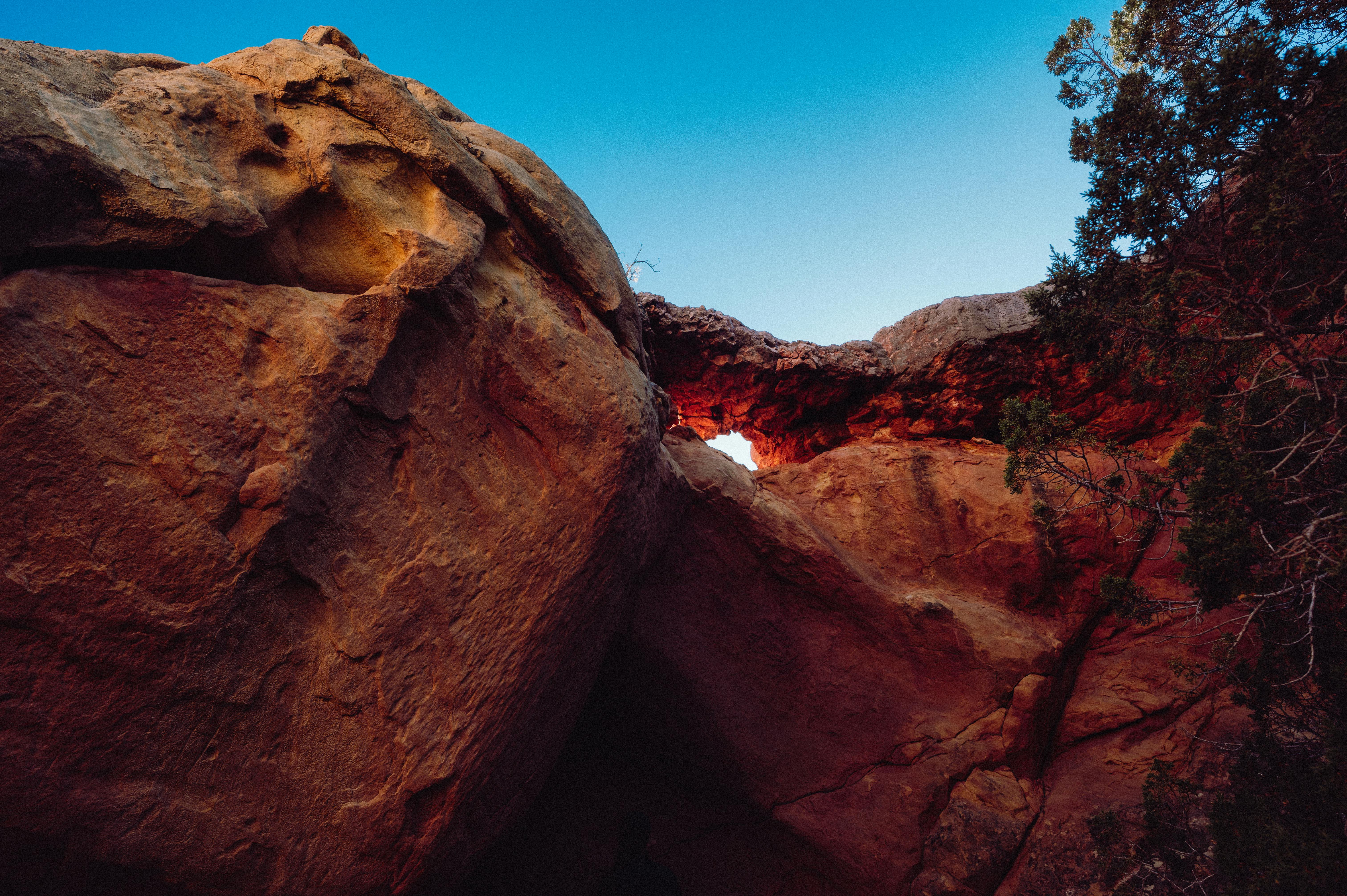 Natural Bridge on Top of the Rock · Free Stock Photo