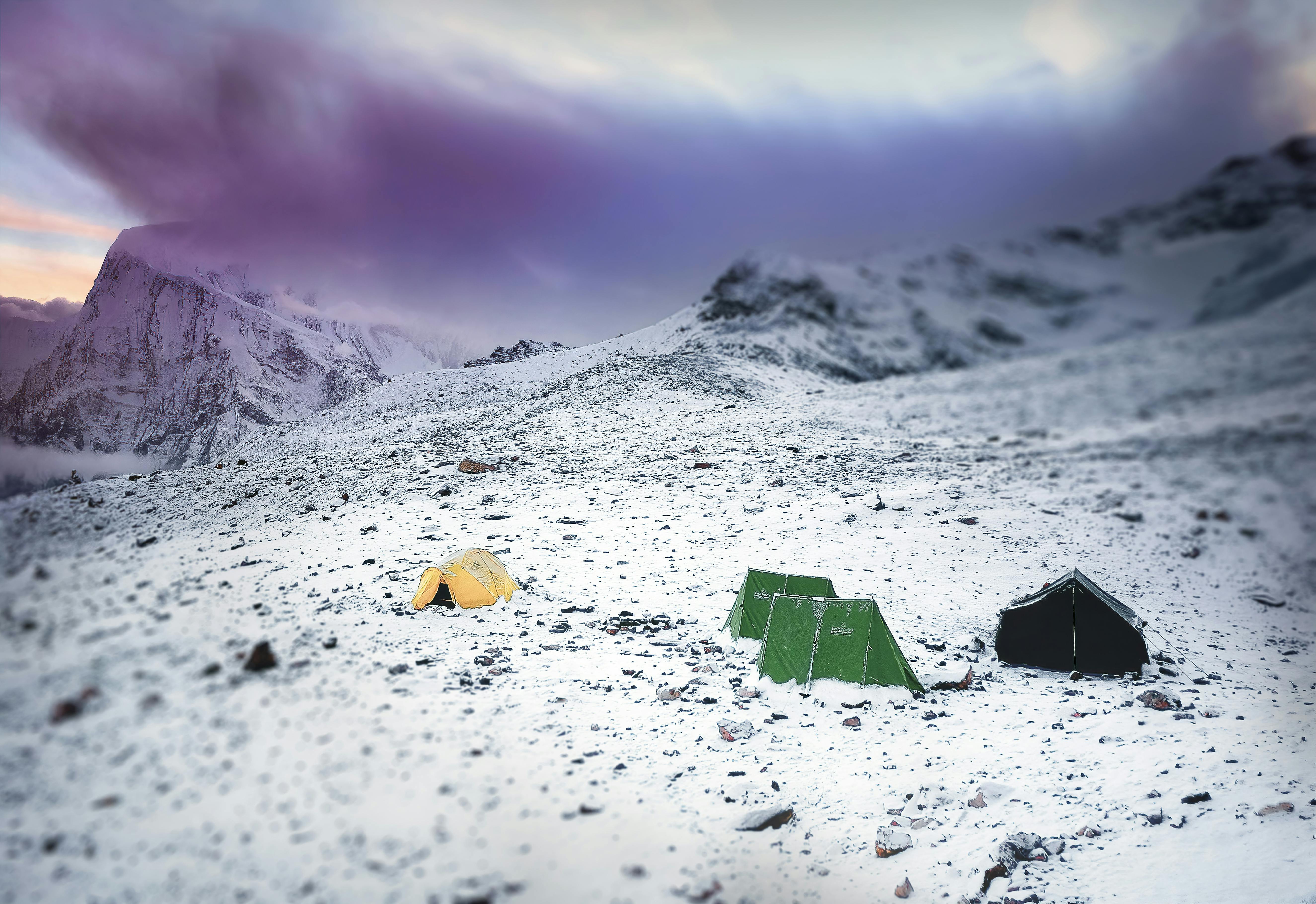 Free stock photo of adventure, base camp, cold