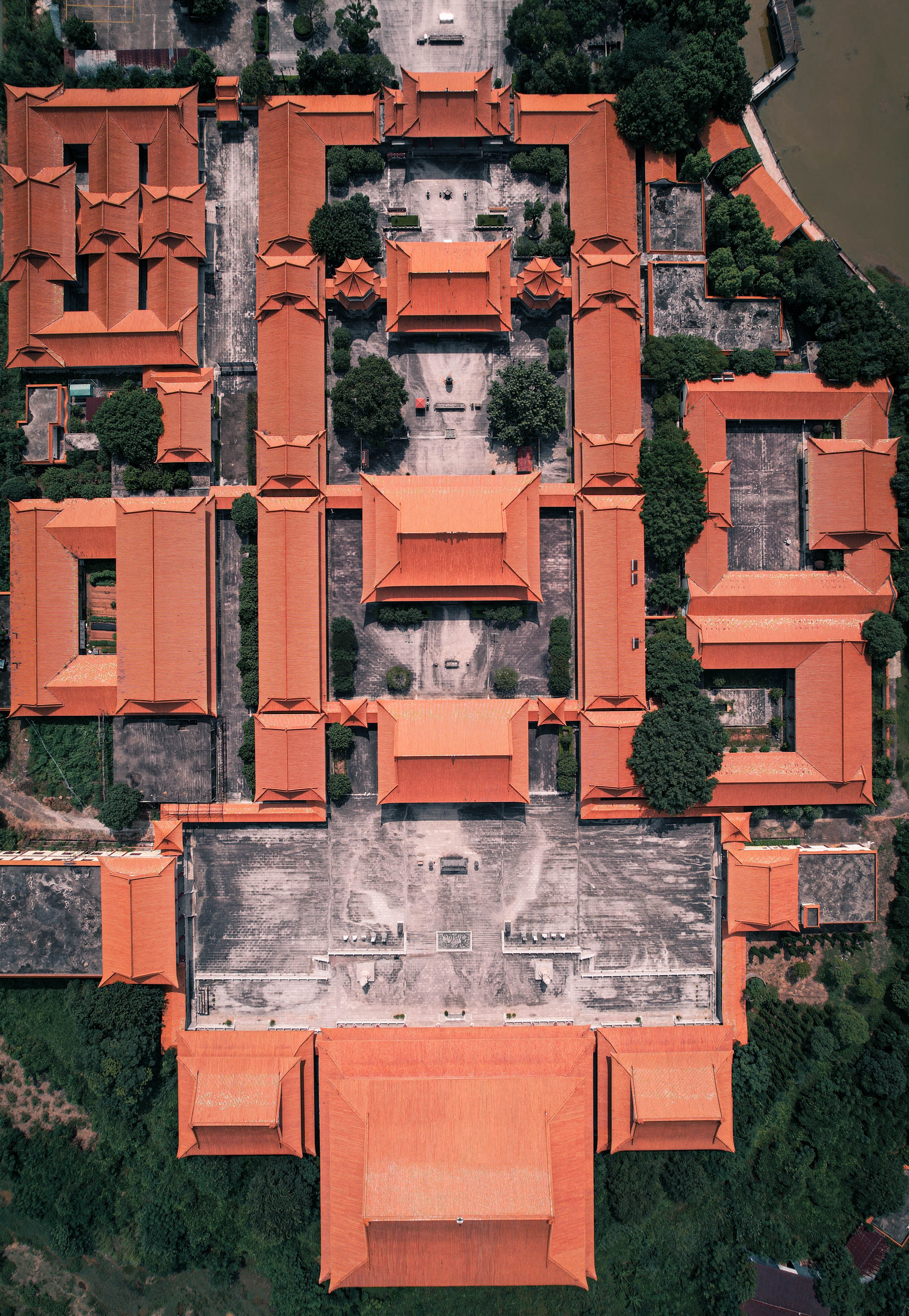 Traditional Temple Seen From Above · Free Stock Photo