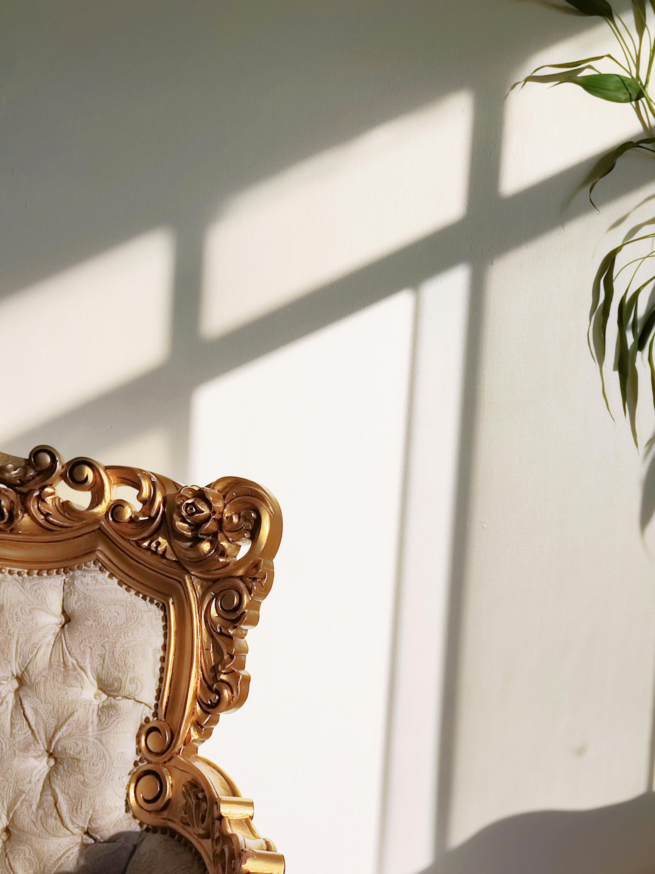 Throne and Sunlit Wall behind · Free Stock Photo