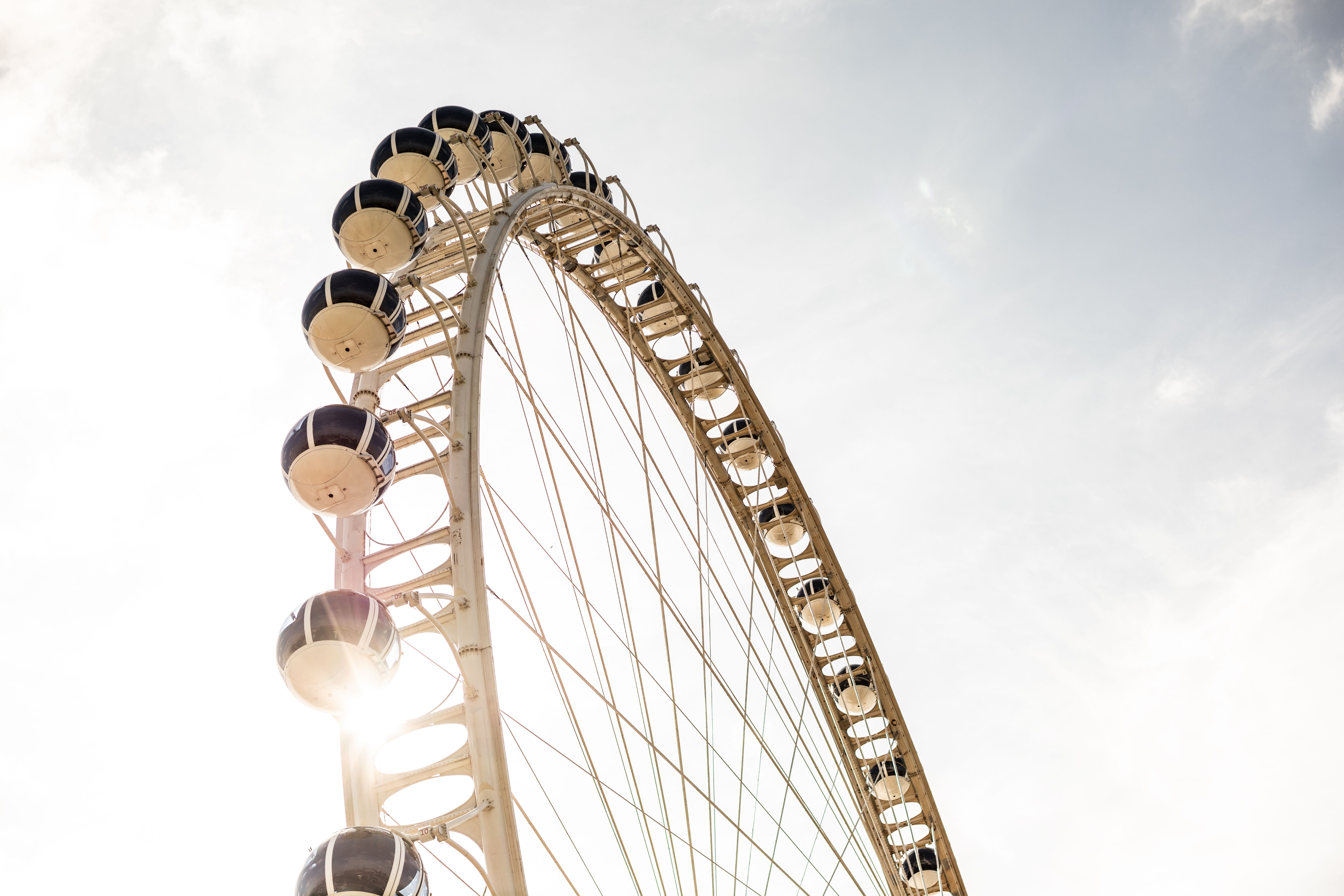 Low Angle Shot of a Ferris Wheel · Free Stock Photo