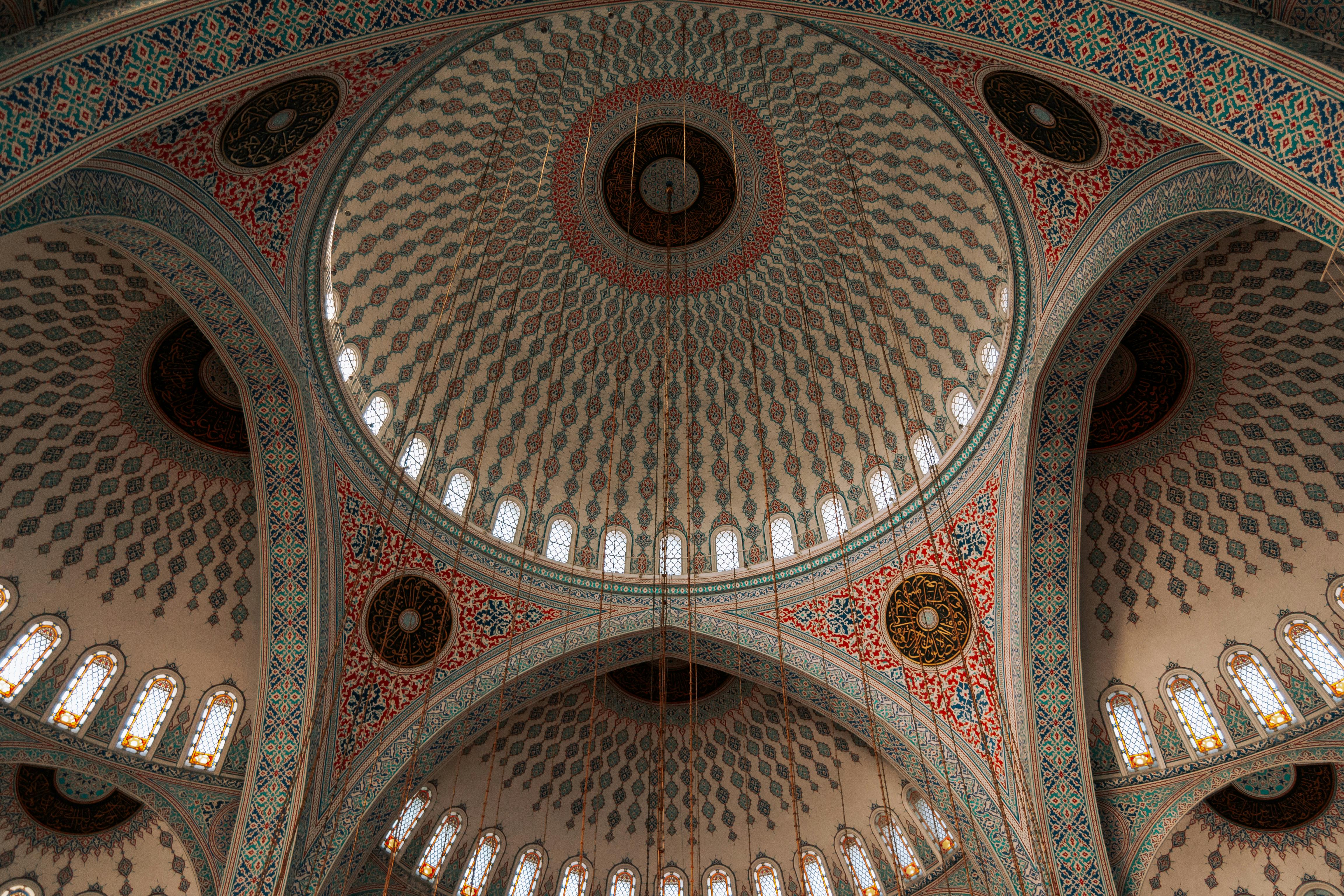 Ornamented Ceiling at Kocatepe Mosque in Ankara · Free Stock Photo