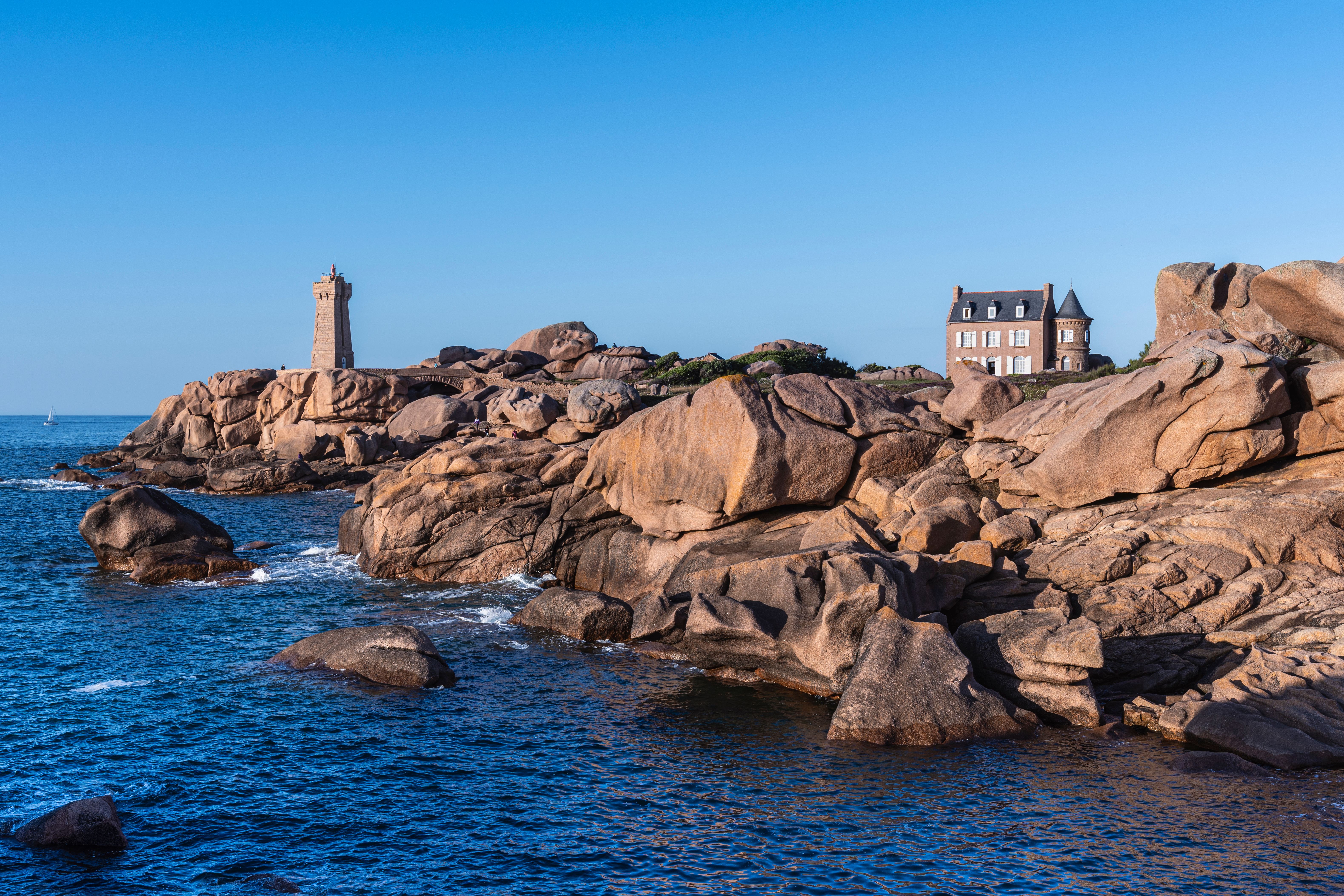 Photo gratuite de architecture, beauté naturelle, bord de mer, bretagne ...