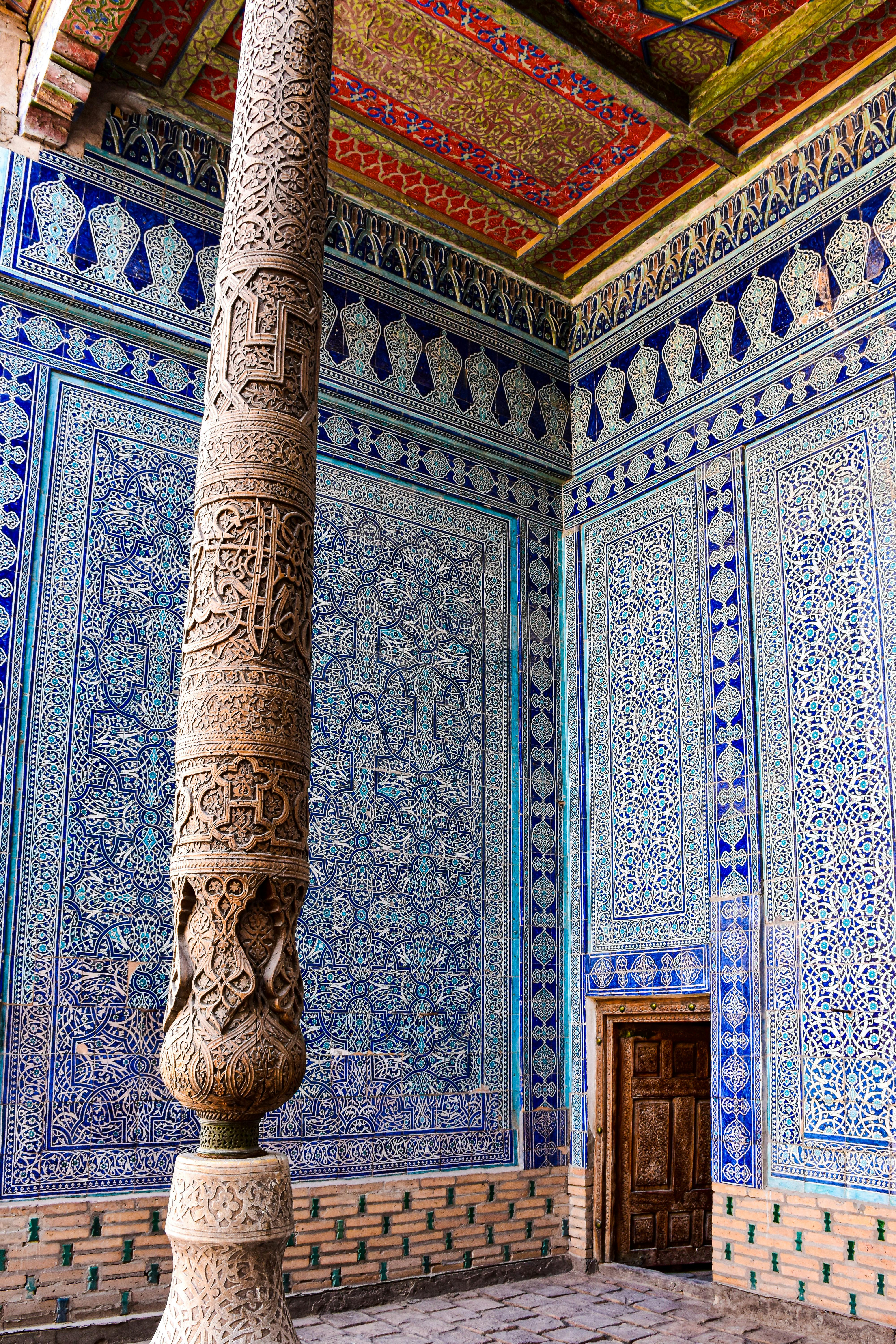 Entrance to the Toshhovli Palace in Khiva, Uzbekistan · Free Stock Photo