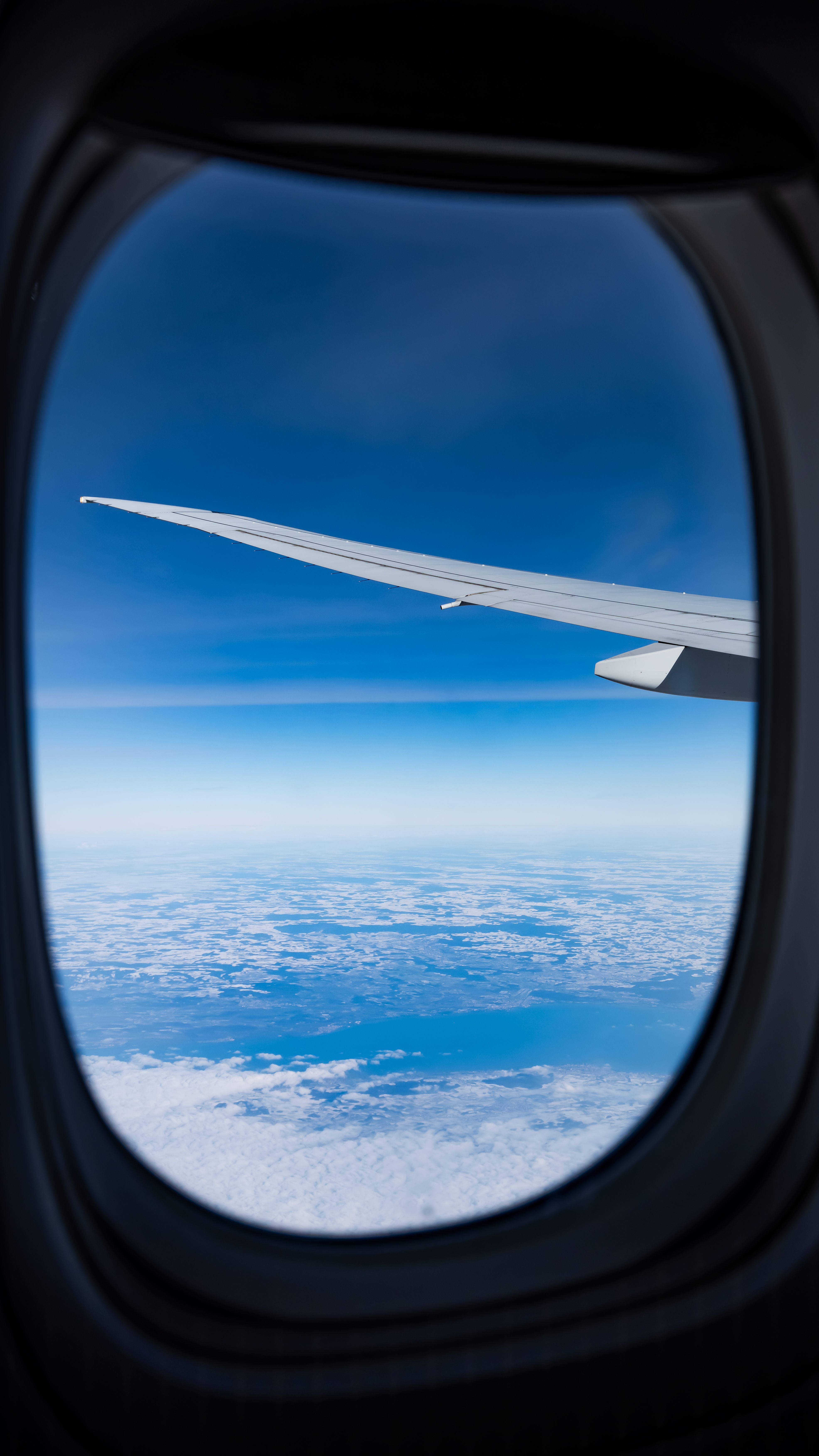 Wing of Flying Airplane · Free Stock Photo