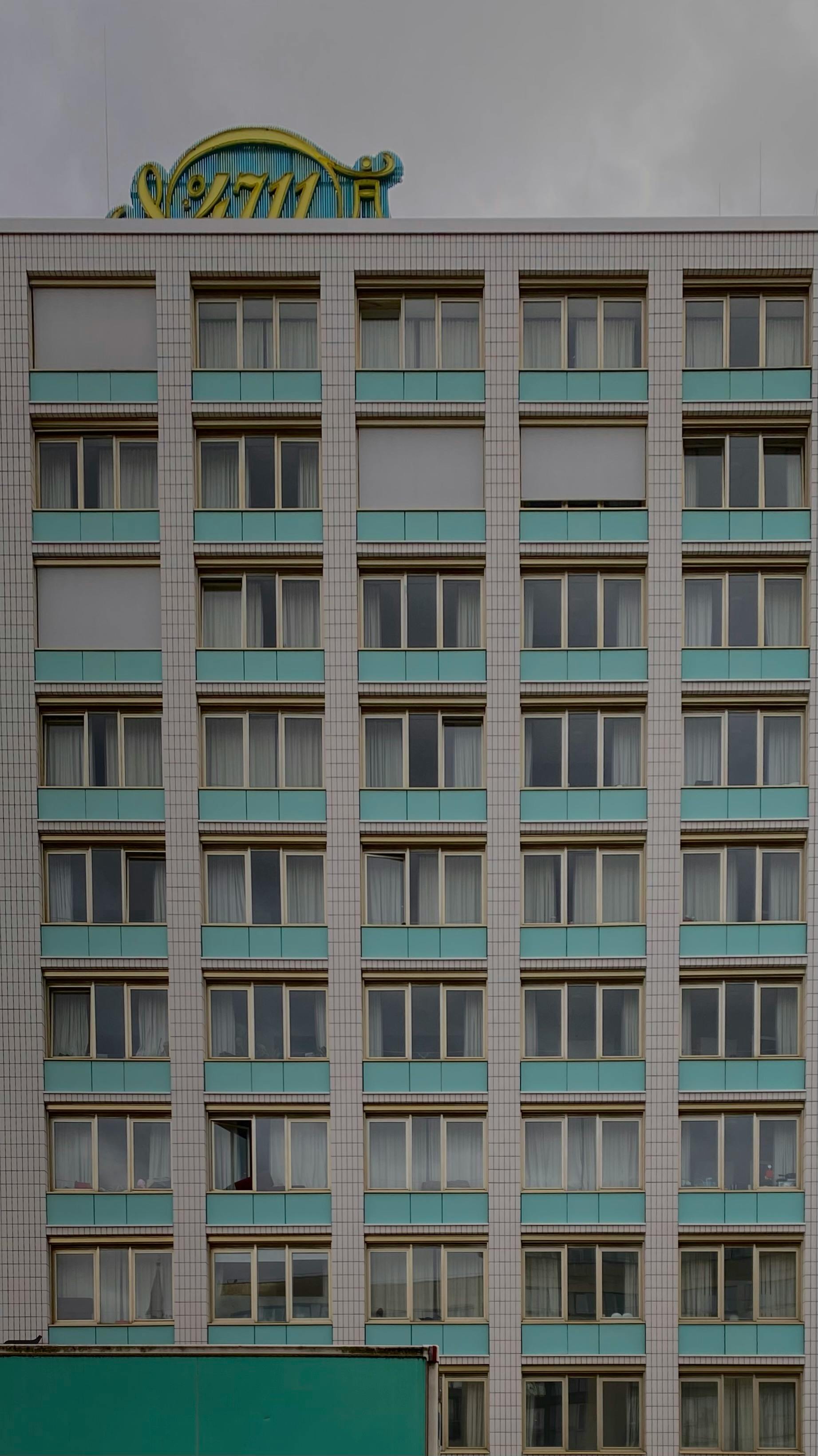 Exterior of a Residential Building with Irregular Windows · Free Stock ...